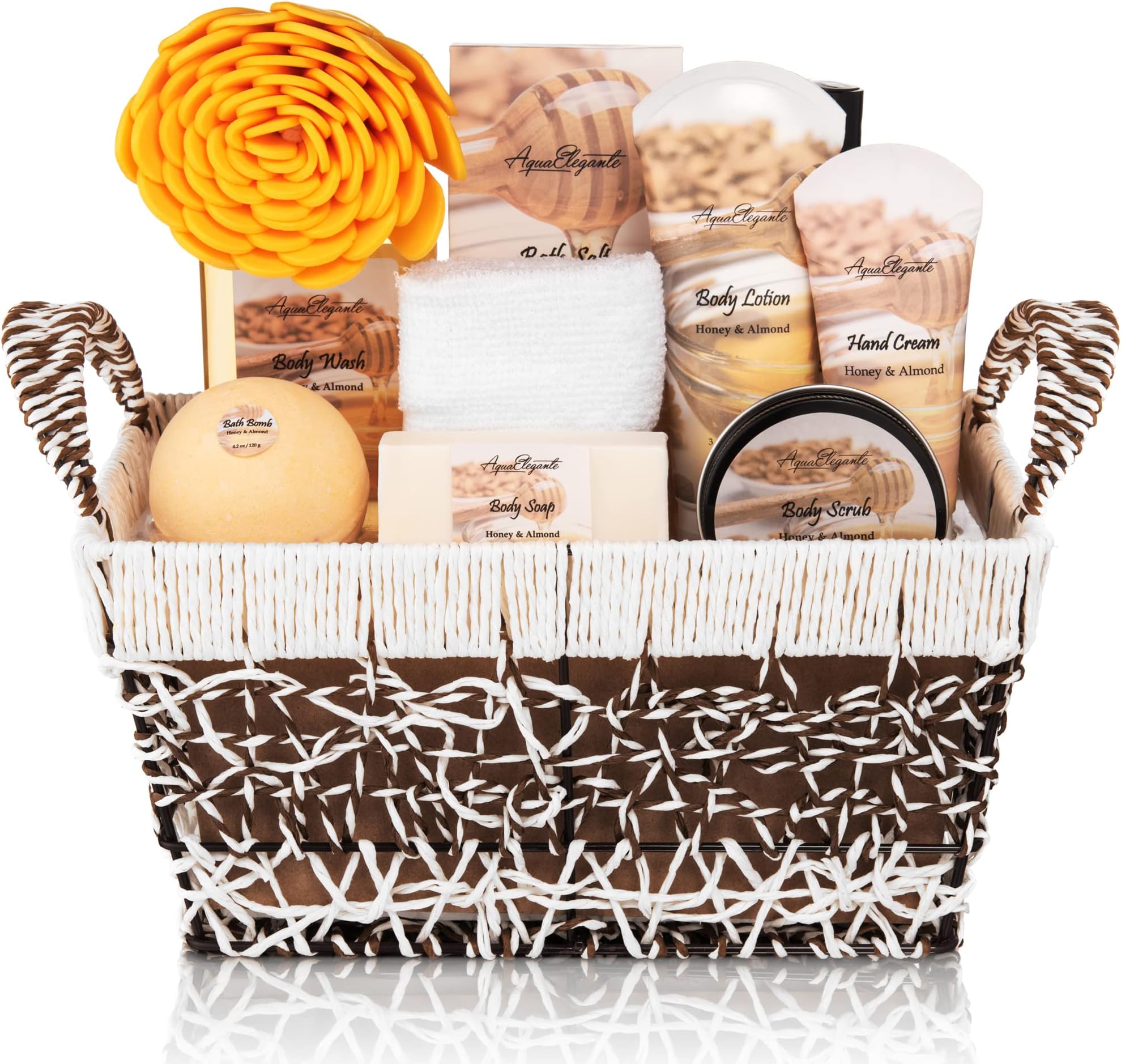 Amazon.com : Spa Baskets For Women - Luxury Bath Set With Honey ...