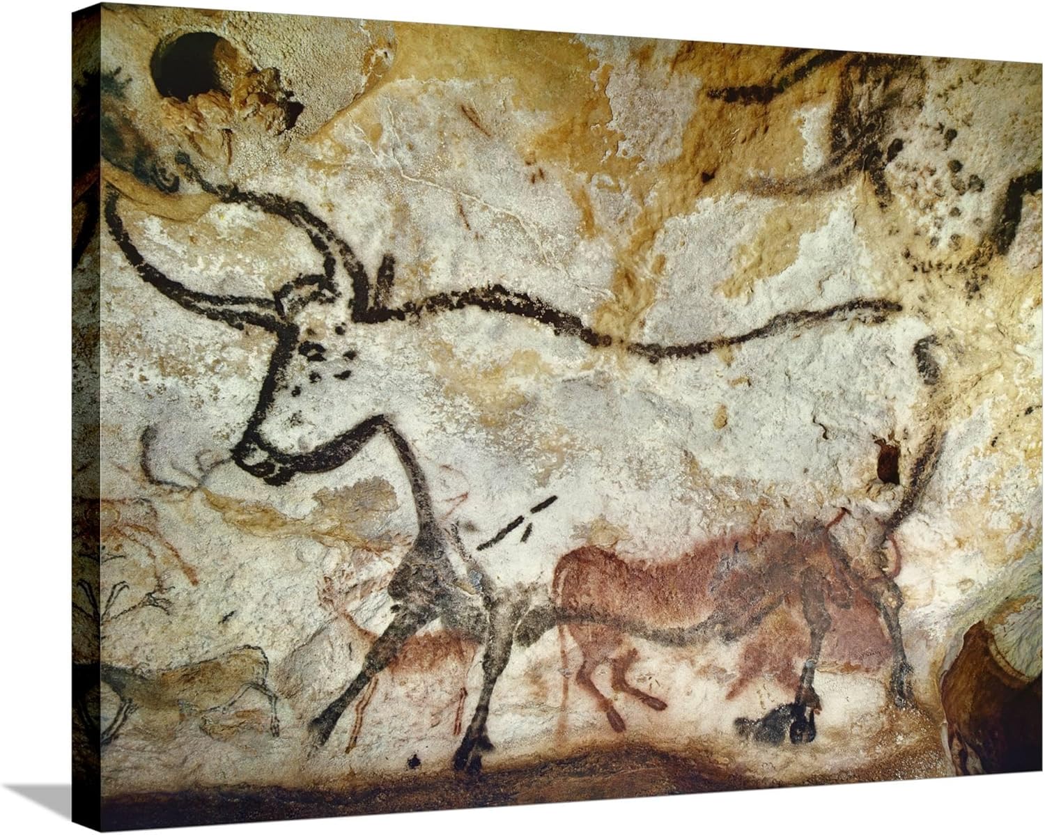 Amazon.com: ART.COM Canvas Wall Art Prints Cave of Lascaux, Great Hall ...