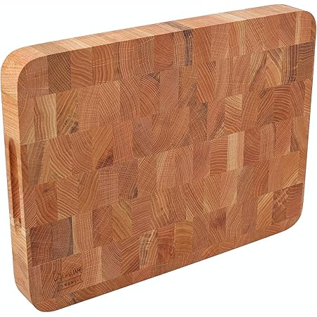 Creative Home Eiche-Hackklotz | 40 x 30 x 4 cm | Hack-Block aus Natur ...