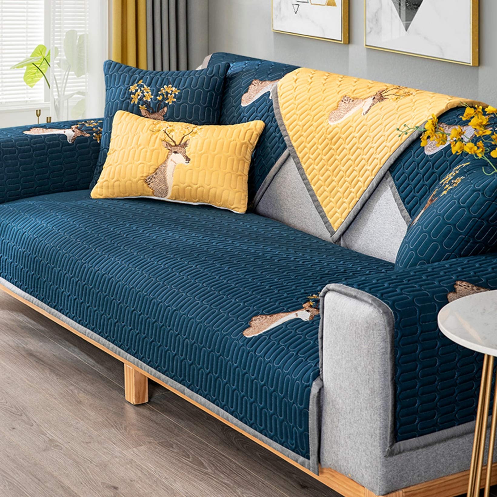 Sectional Sofa Removable Slipcover