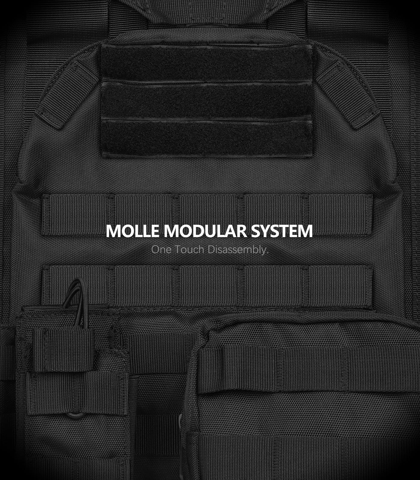 Snapklik.com : TM 20 Magnetic Tactical Vest - Airsoft Vest MOLLE System ...
