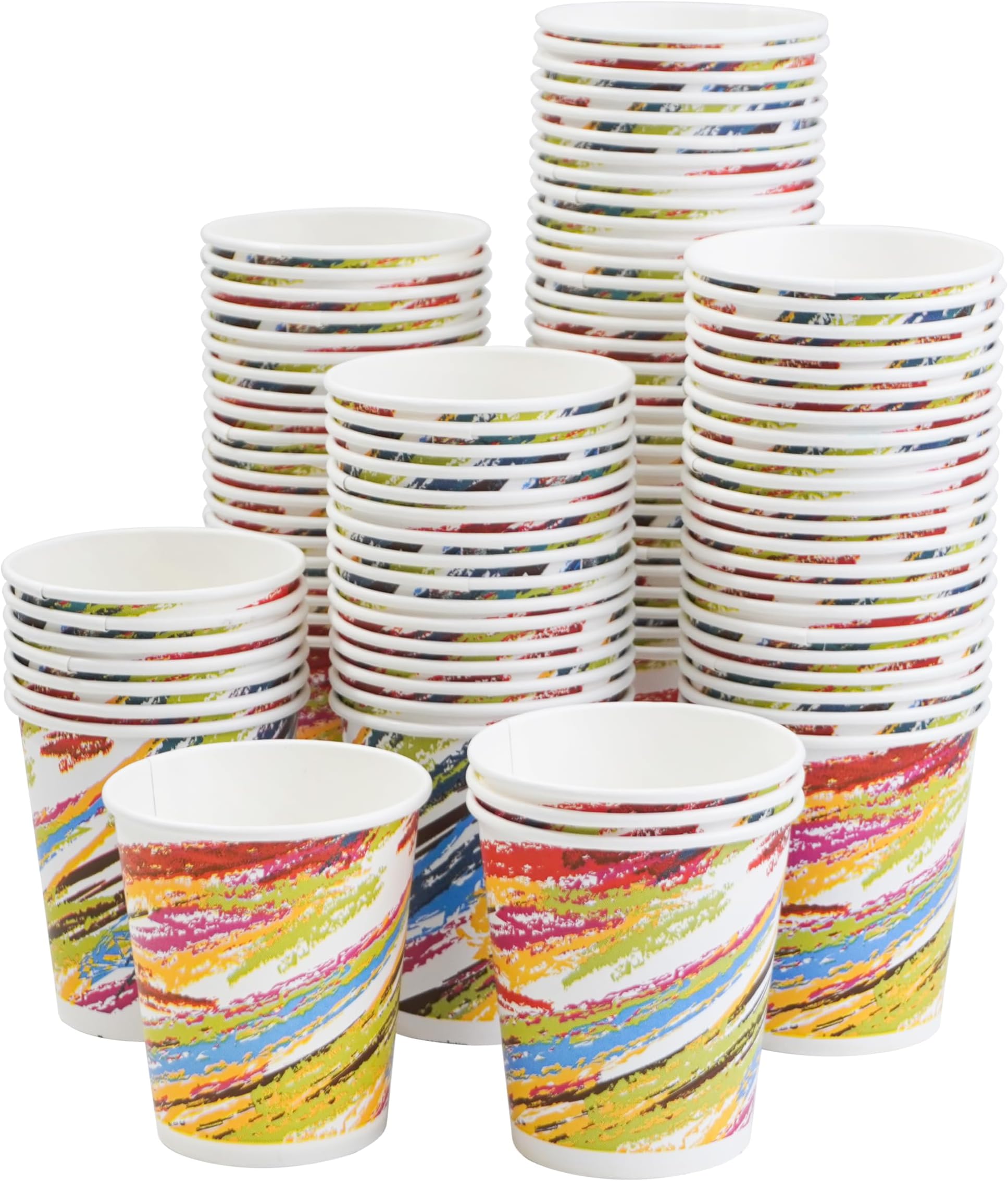 DLESDVV Disposable Paper Tea Cups,Hot Coffee and Colddrink Use Cup ...