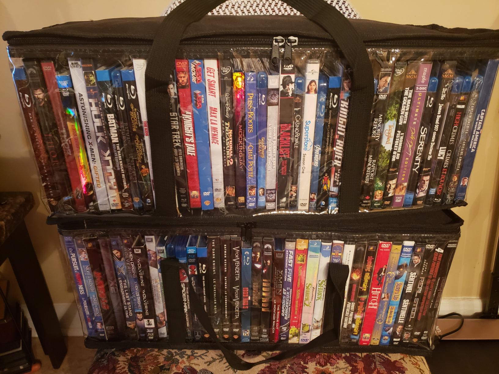 Besti Home DVD Storage Bags (2-Pack) Holds 80 Total Movies or Video ...