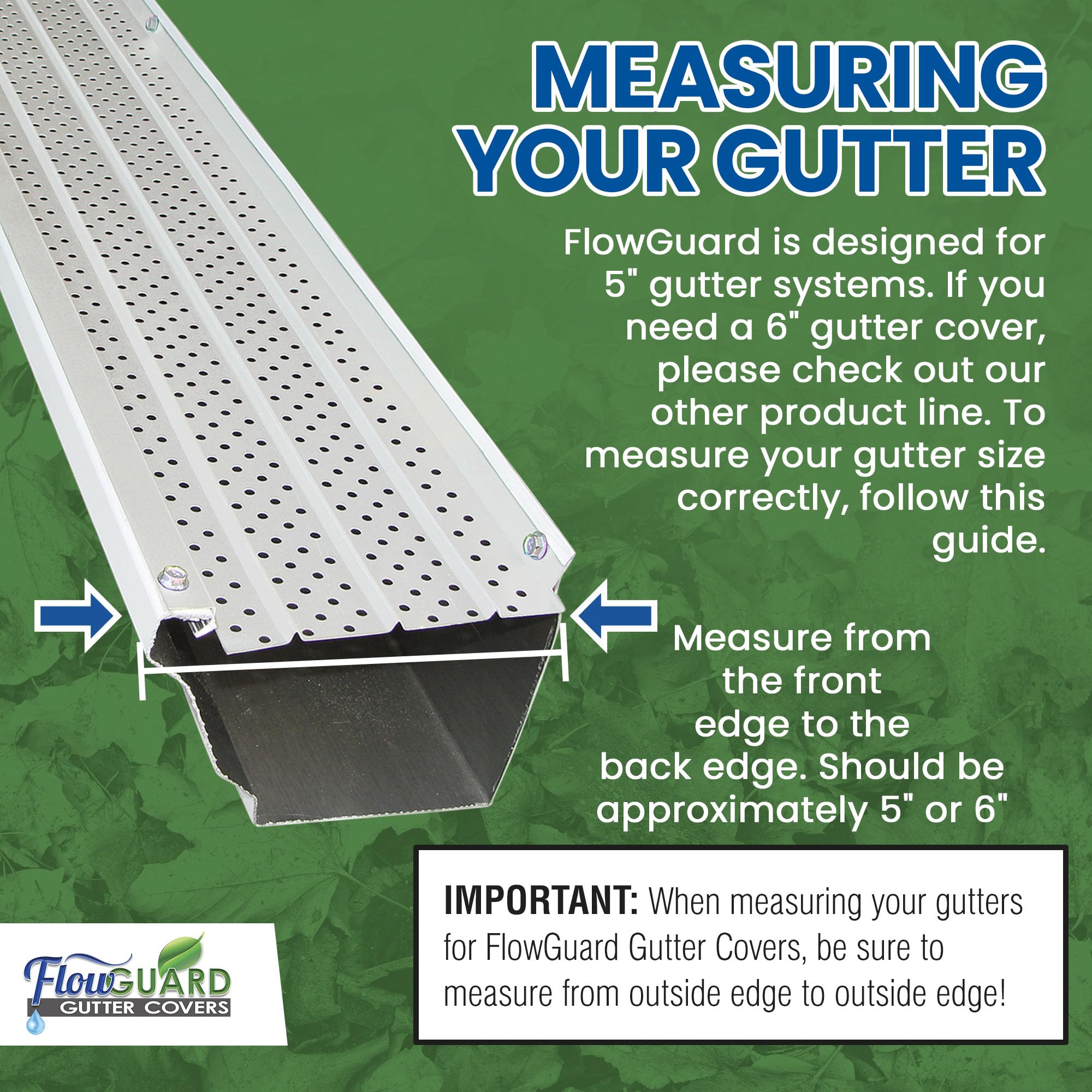 Snapklik.com : FlowGuard Premium 50-Year Gutter Cover System - White ...