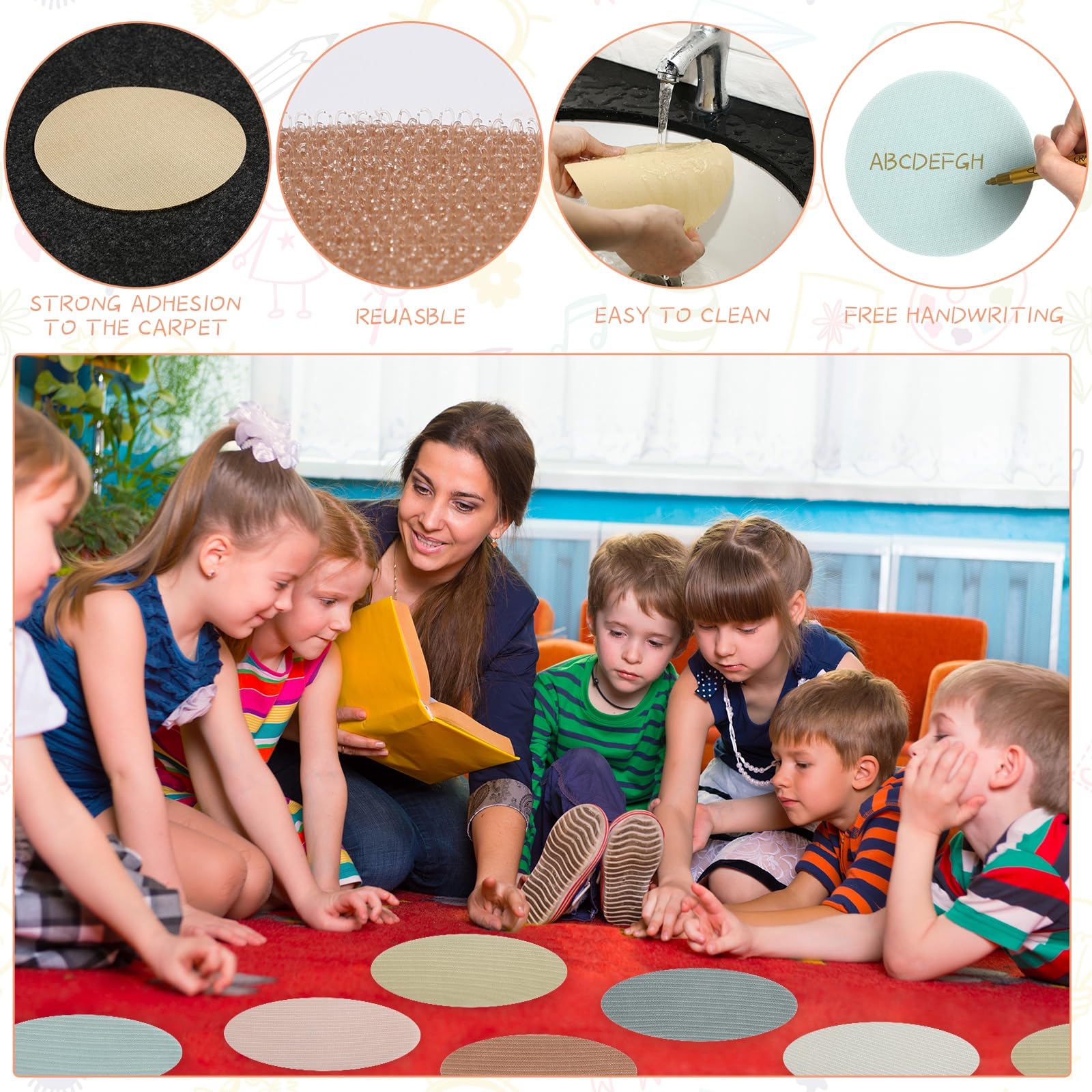 Snapklik.com : Tanlade 32 Pieces Multicolor Spot Markers 7 Inches ...