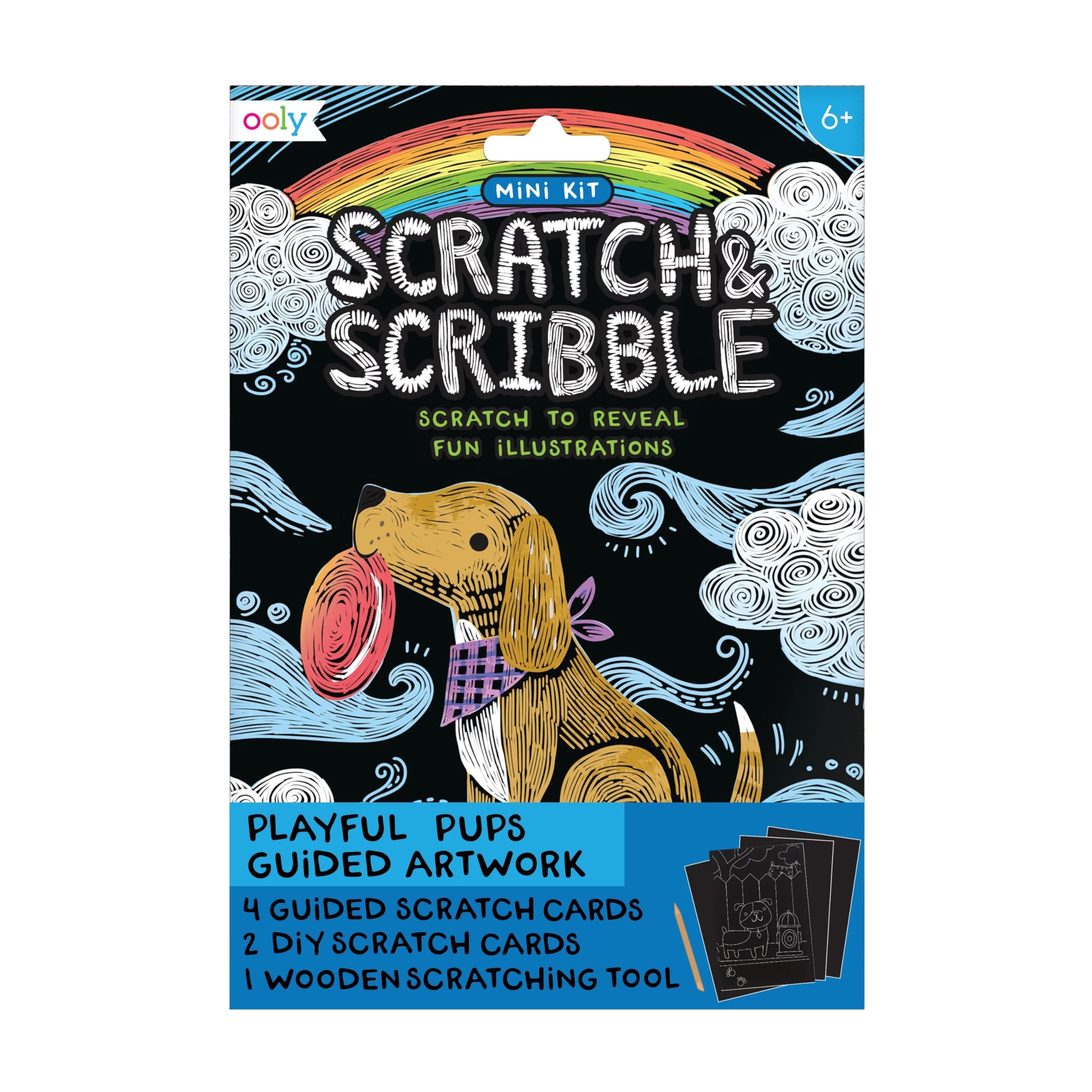 Snapklik.com : Ooly Mini Scratch & Scribble Art Kit - 6 Card Rainbow ...