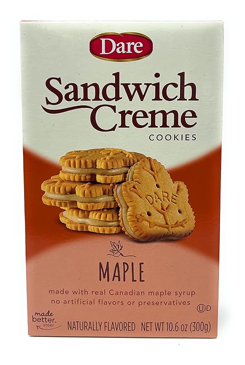 Amazon.com: Dare Cookies, Maple Leaf Creme, 10.6 Oz : Grocery & Gourmet ...