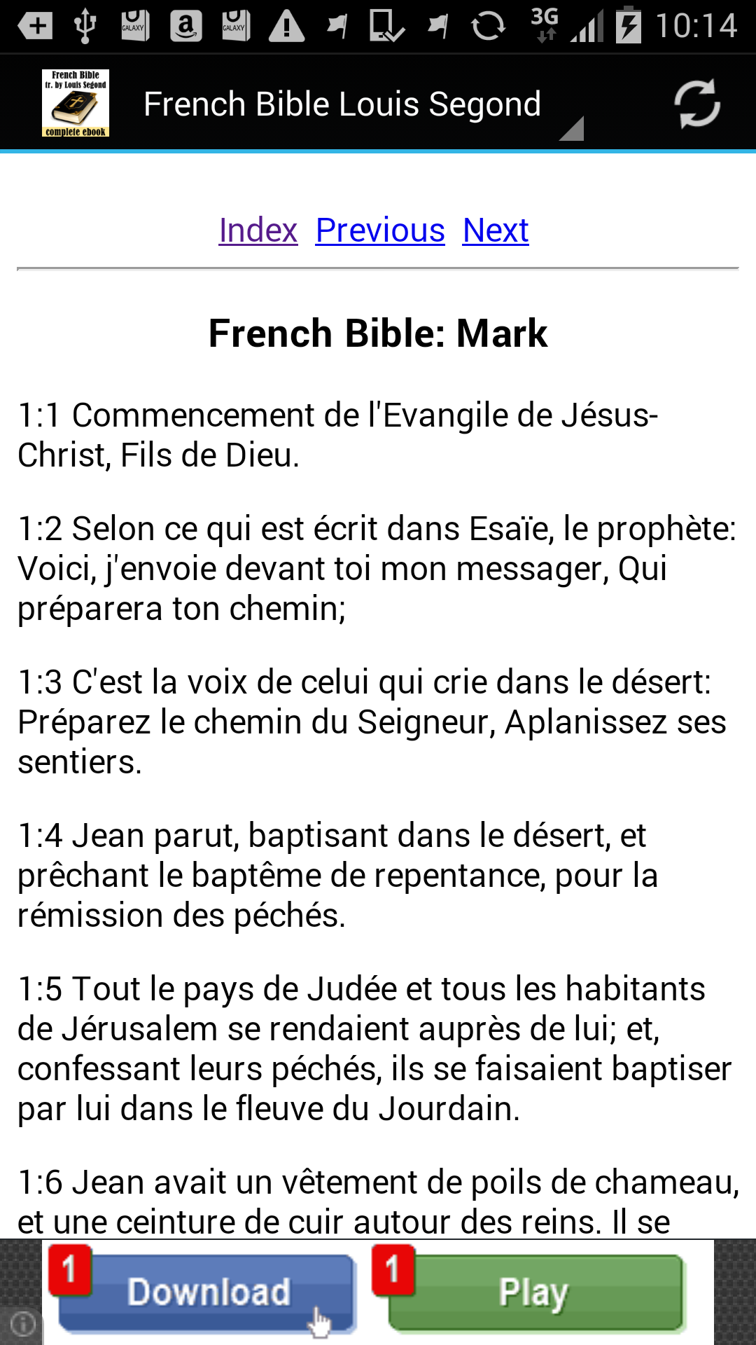 French Bible Louis Segond - App on Amazon Appstore