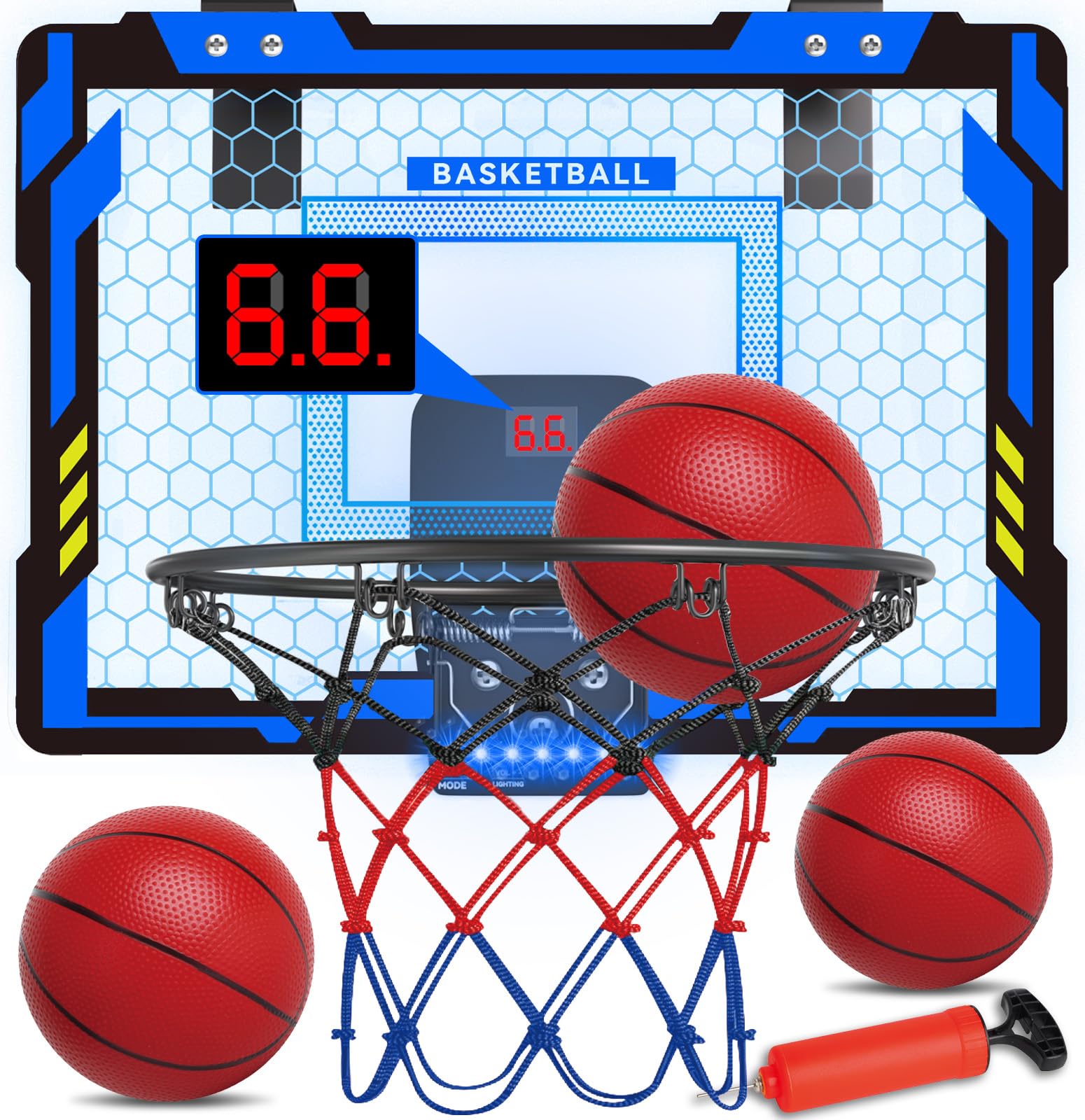 Amazon.com: Mini Basketball Hoop Indoor for Kids, Indoor Basketball ...