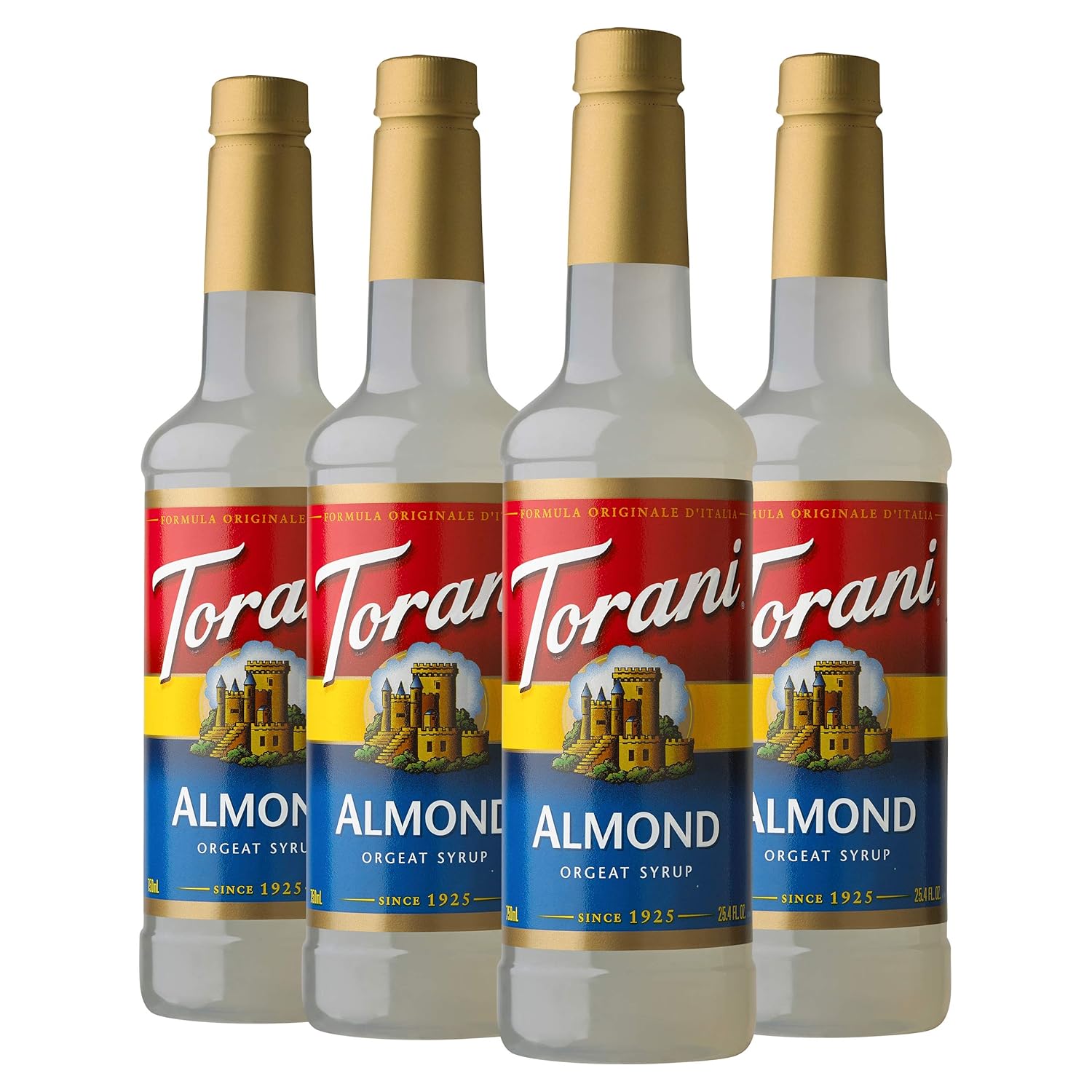 Amazon.com : Torani Syrup, Almond, 25.4 Ounces (Pack of 4) : Beverage ...