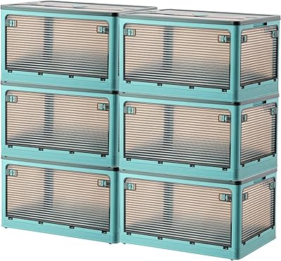 Amazon.com - BTSKY 2 Pack Collapsible Storage Bins with Double Side ...