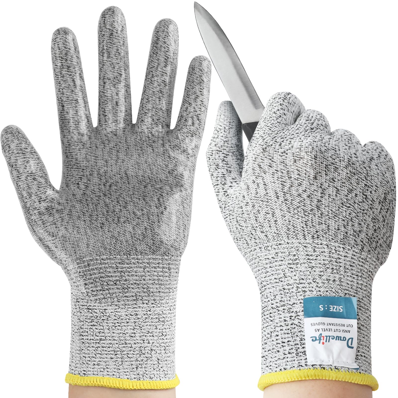 Snapklik.com : Dowellife Level 5 Cut Resistant Gloves