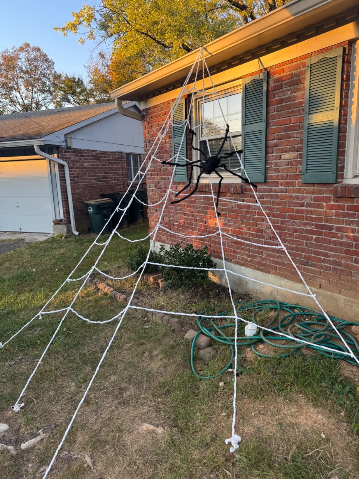$1/mo - Finance Halloween Spider Web and Giant Spiders Decorations Set ...