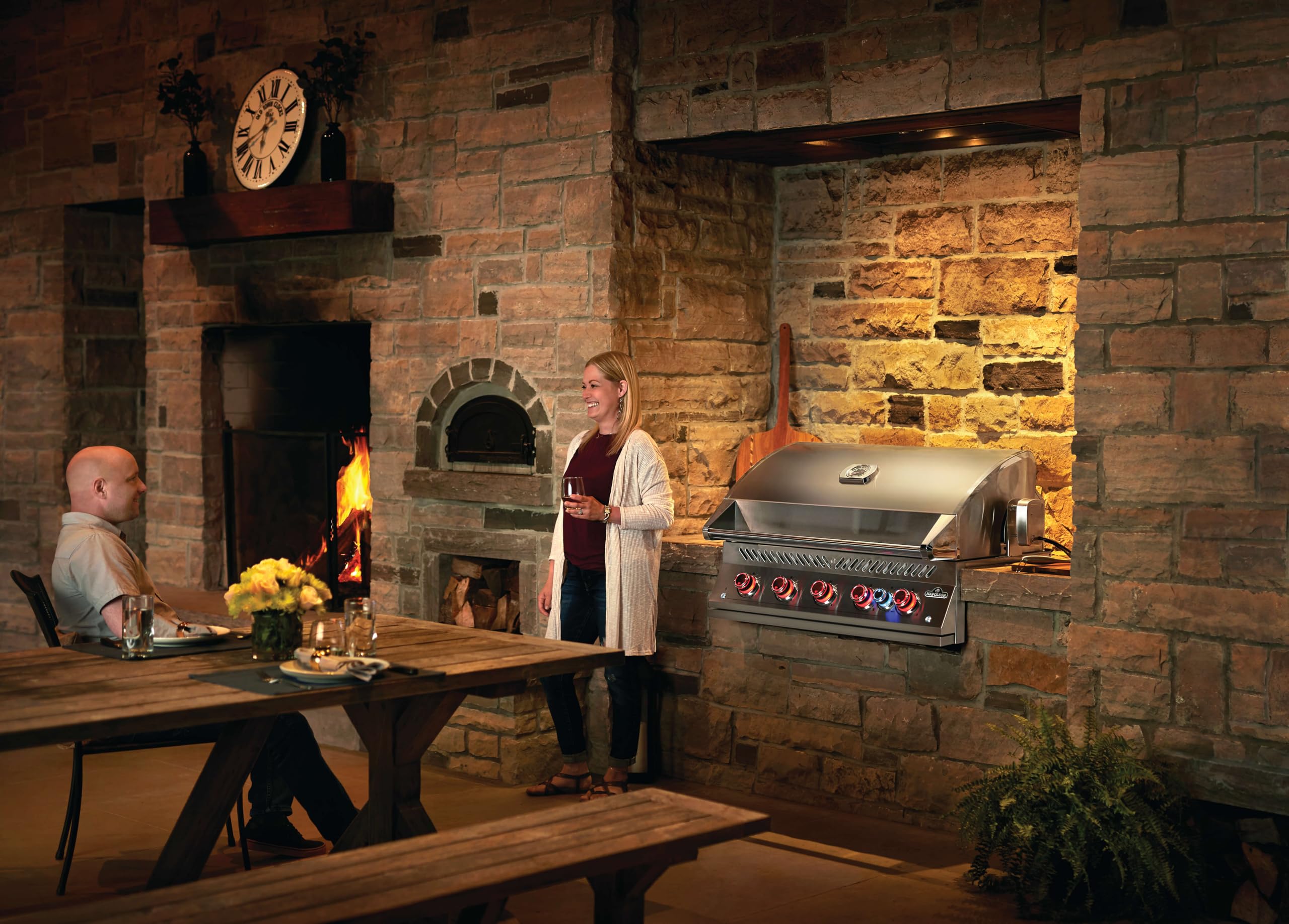 Inch -inch Built-In Natural Gas BBQ Grill With Infrared Rear Burner In ...