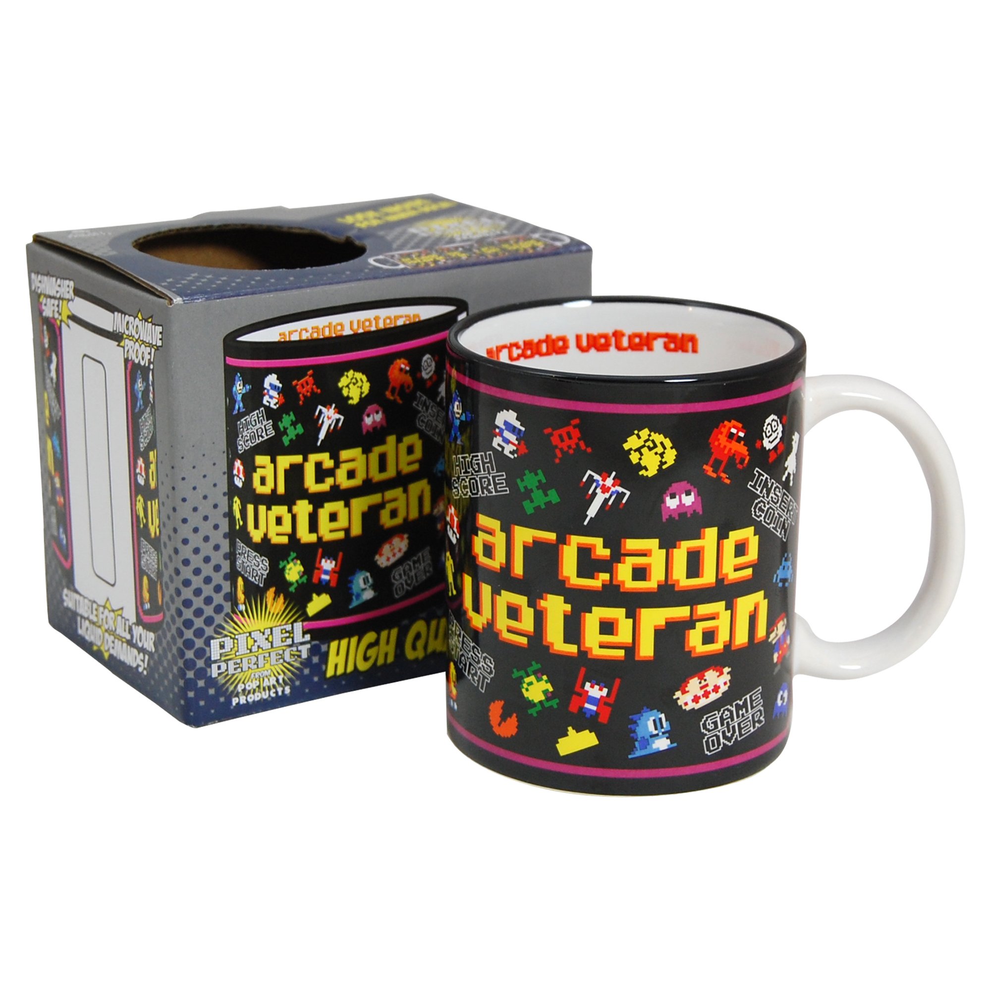 Pop Art Products Retro Gaming Mug Arcade Veteran Cool 80s | Desertcart ...