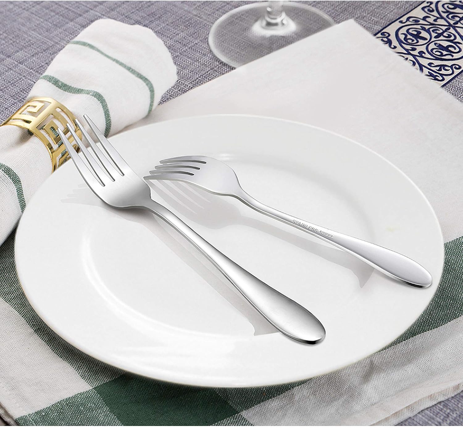 Silverware Set 20-Piece, Stainless Steel Flatware Utensils Set Service ...