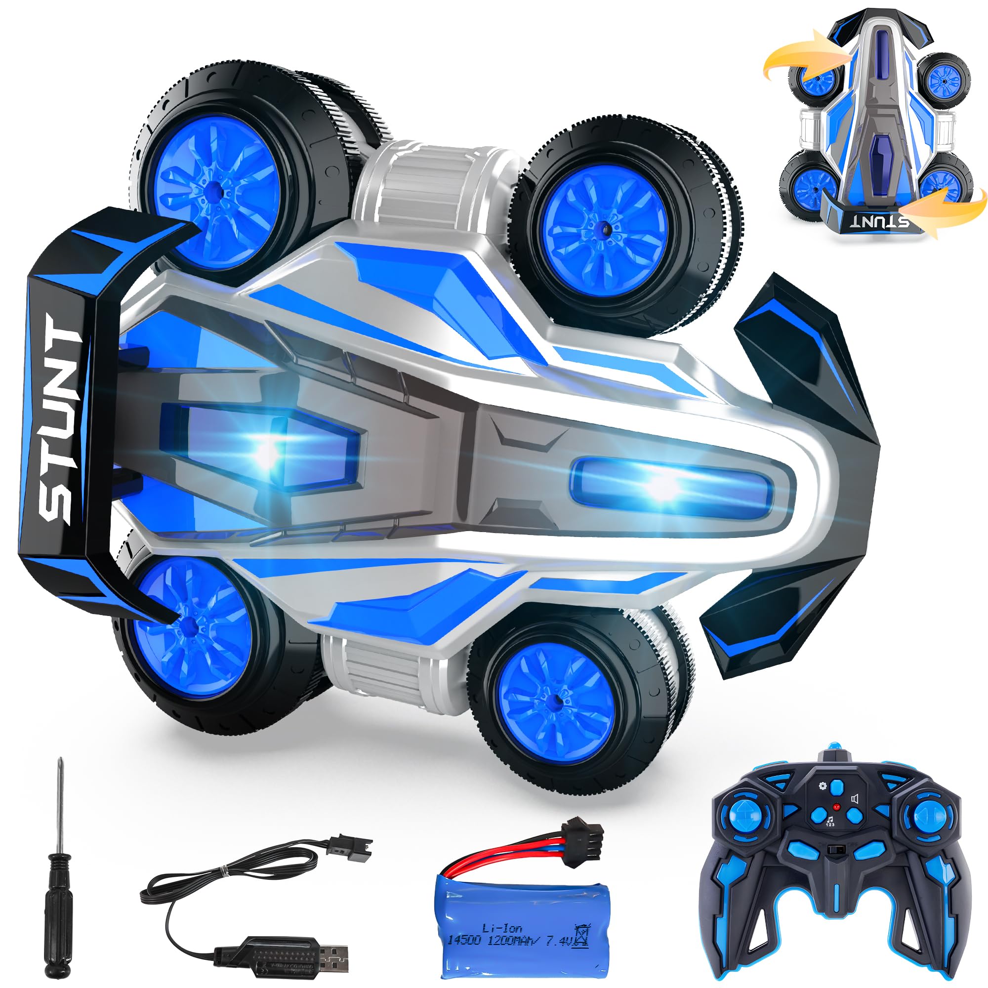 Amazon.com: BEZGAR Upgraded Remote Control Cars for Boys Age 4-7 - 360 ...