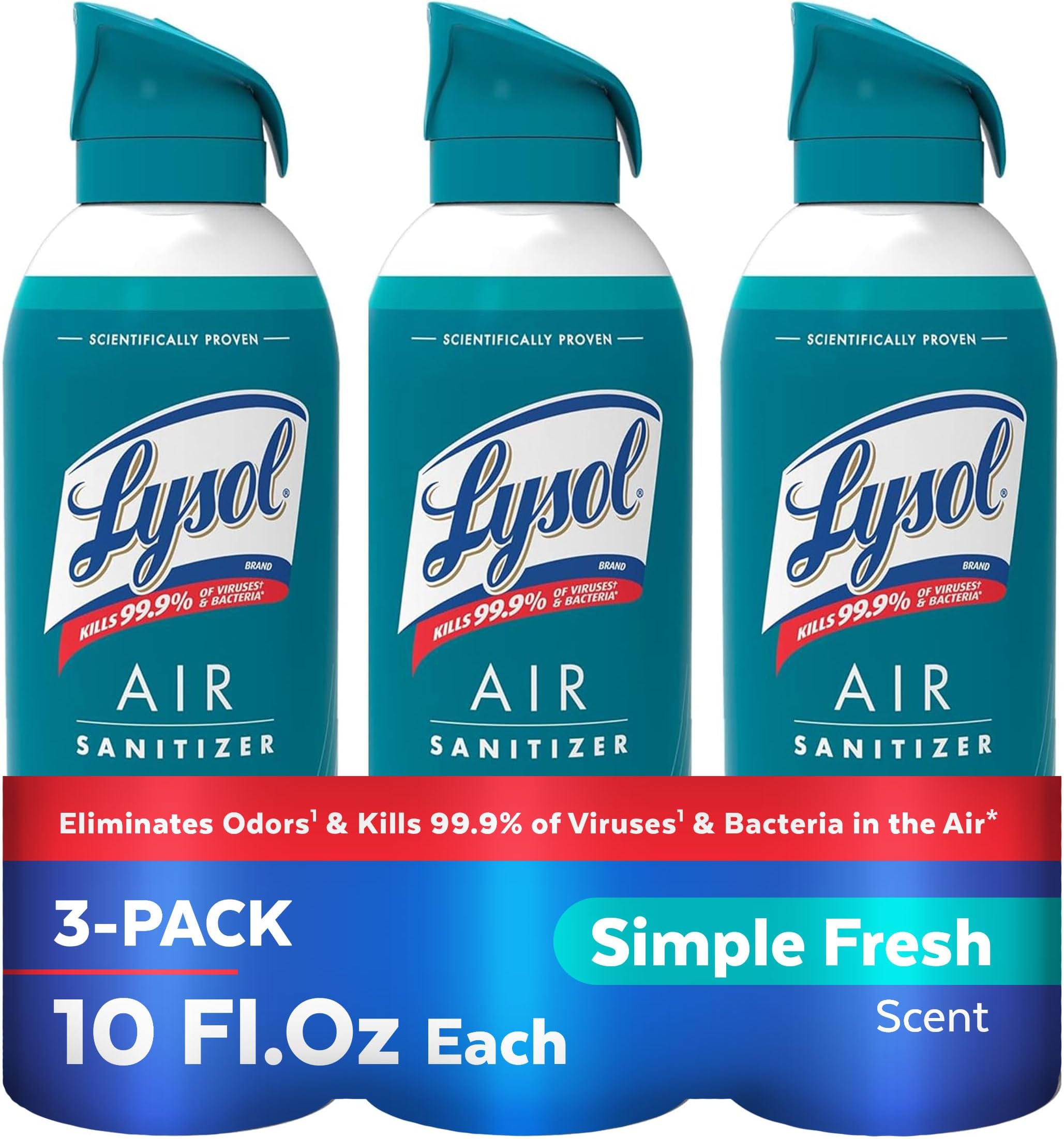 Amazon.com: Lysol Air Sanitizer Spray, For Air Sanitization and Odor ...