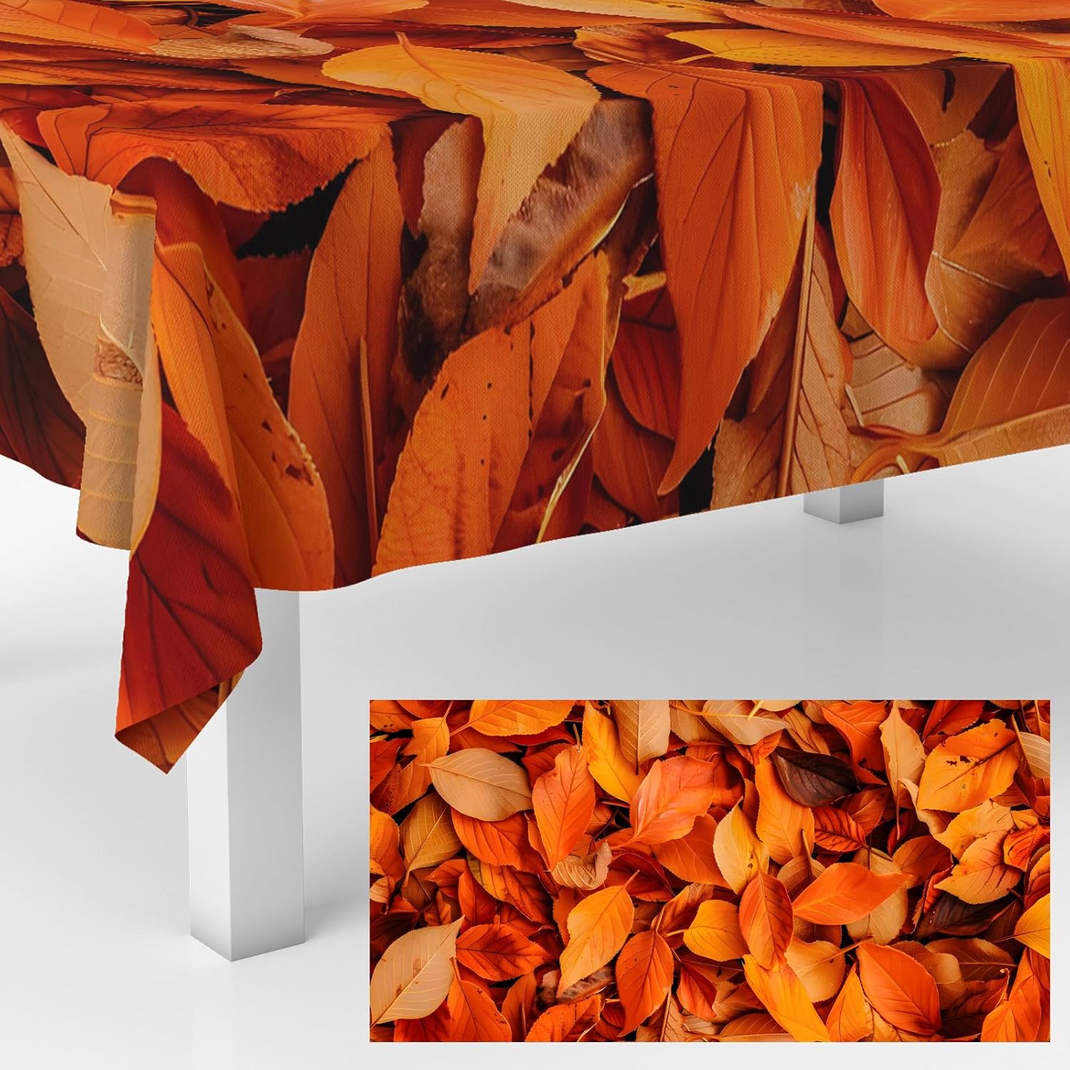 Amazon.com: GZBJMYGS Maple Leaves Tablecloths Fall Leaf Waterproof ...
