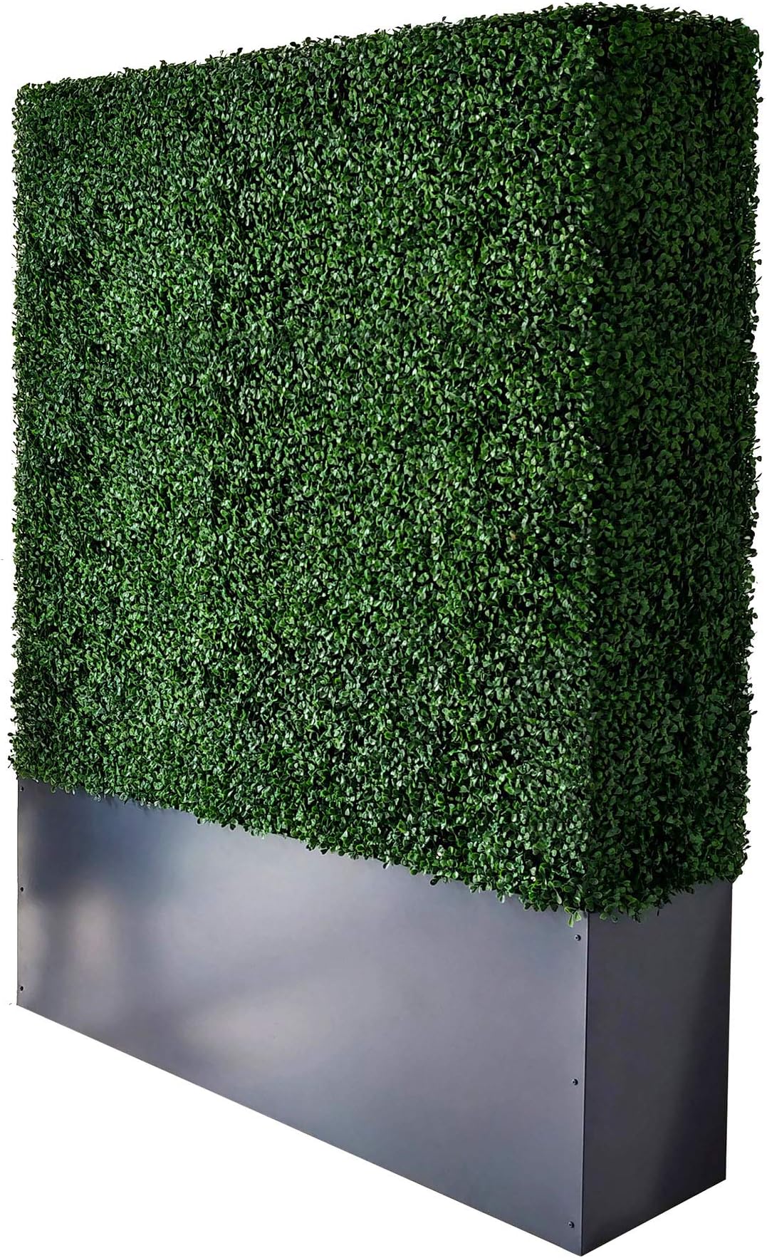 Amazon.com : AGPL Artificial Boxwood Hedge with Gray Color Stainless ...