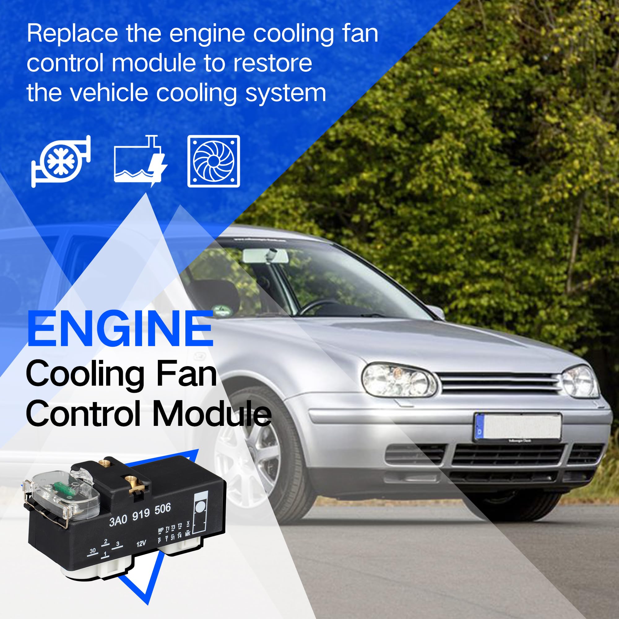 Snapklik.com : AdvanEX Cooling Fan Control Unit Module Relay 3A0919506 ...