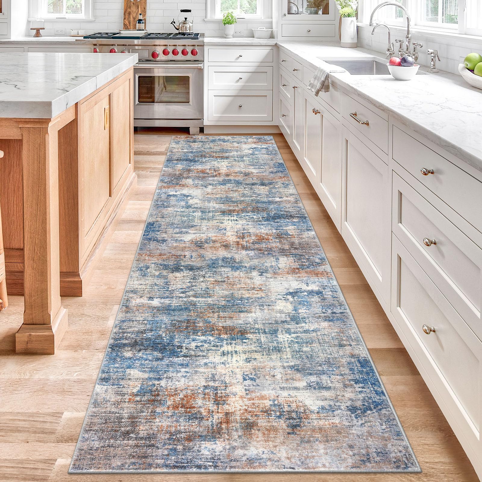 Amazon.com: IOHOUZE Abstract Runner Rug 3x12 Ft Washable Runners for ...