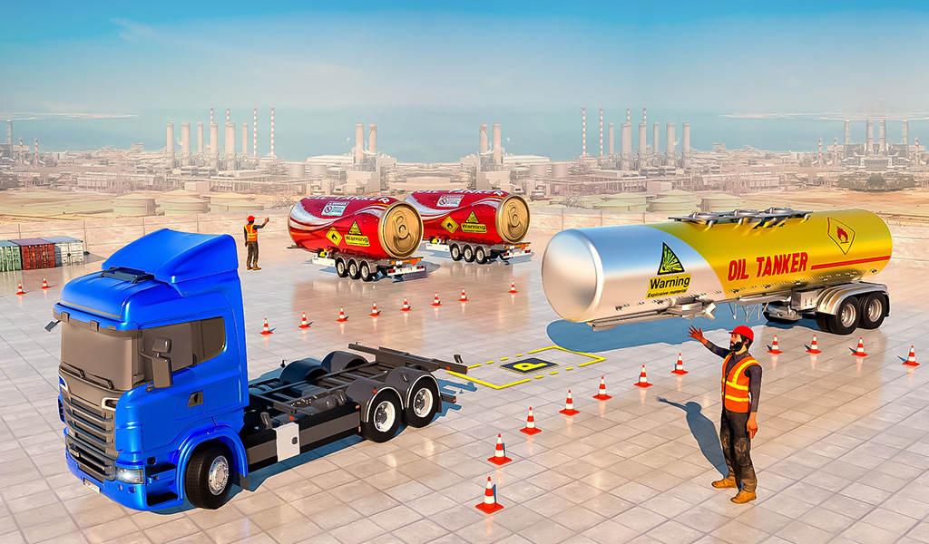 Oil Tanker Transporter Cargo: Oil Tanker Euro Truck Games 3D_Truck ...