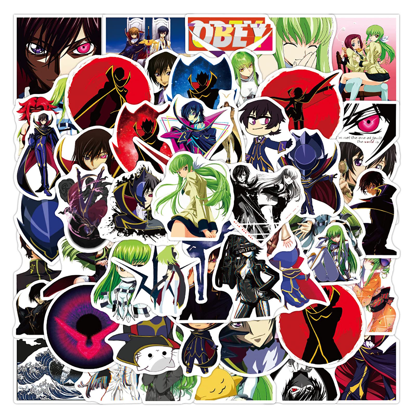 Buy 50pcs Cool Anime Stickers Code Geass Lelouch of The Rebellion ...