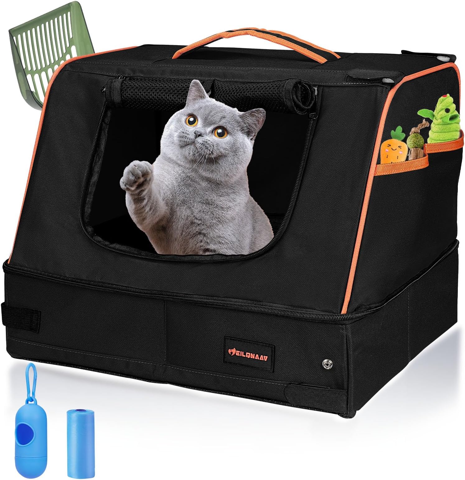 Amazon.com: Upgrade The Portable Travel Litter Box for Small, Medium ...
