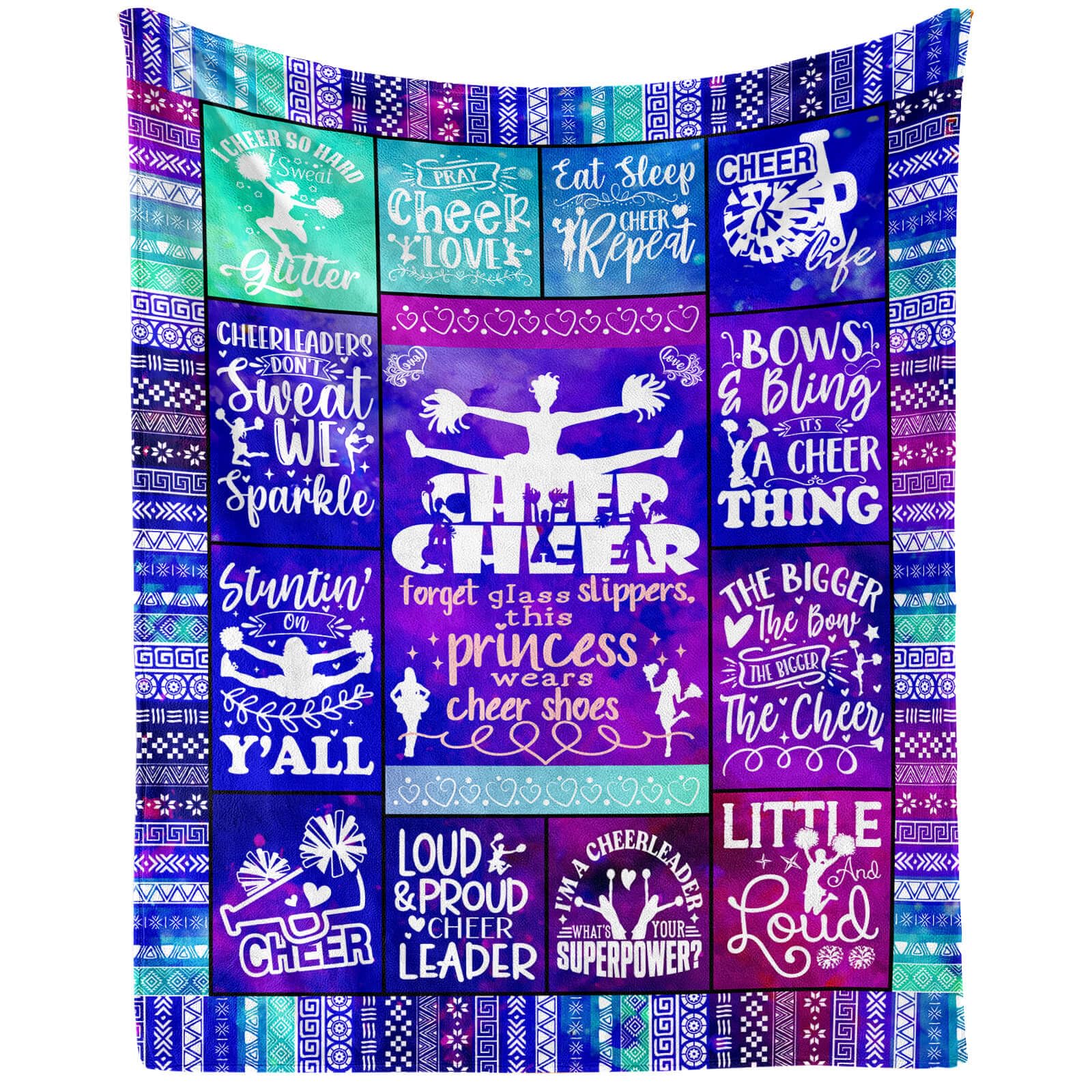 Amazon.com: CaomeiWu Cheerleader Throw Blanket, 40"x50" Flannel Cute ...