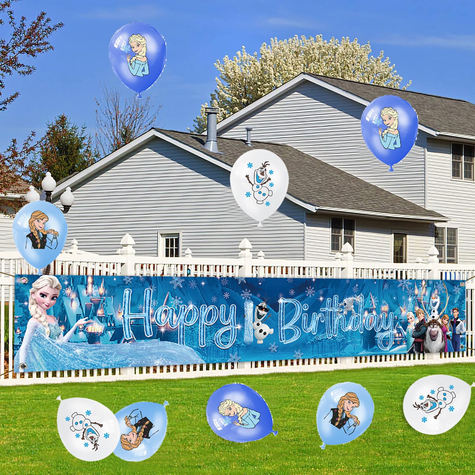 Printable Frozen Banner Happy Birthday Disney Frozen Birthday Party