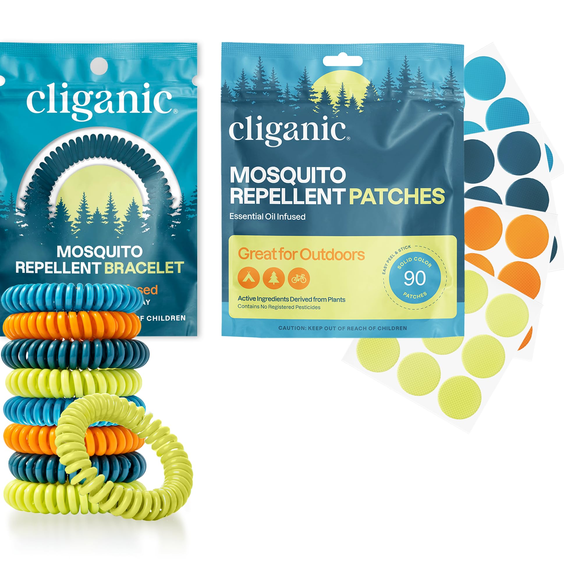 Amazon.com: Cliganic Mosquito Repellent Classic Duo - DEET Free ...