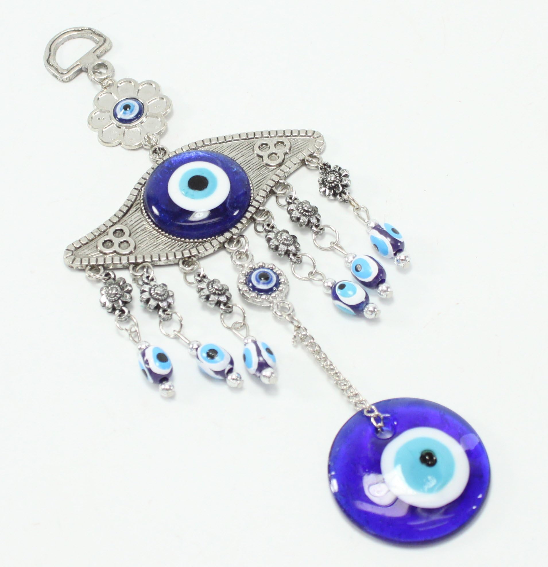 Amazon.com: Turkish Blue Evil Eye (Nazar) Crystal Owl Wall Hanging ...