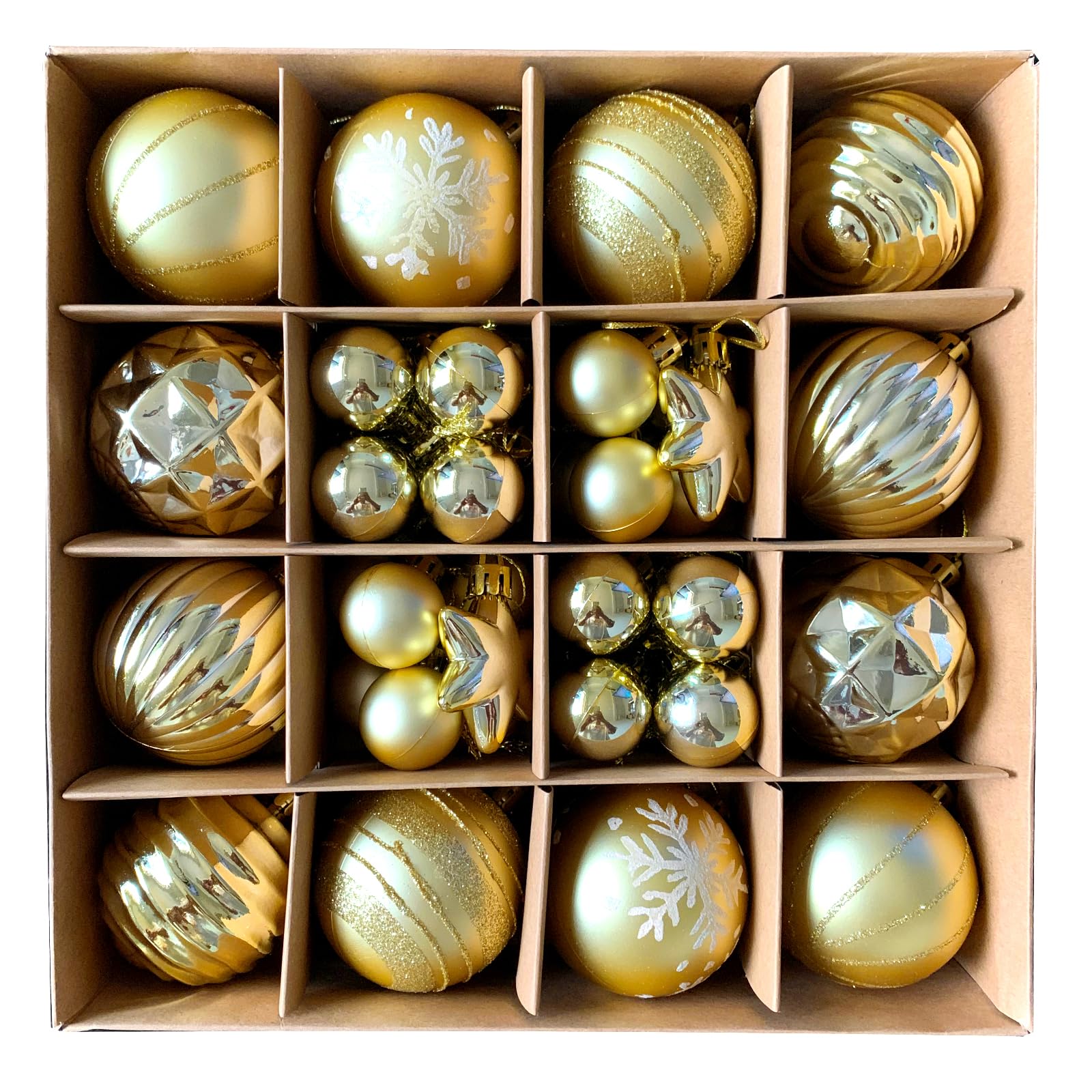 TBSITNS 42 Pieces Christmas Ball Decorations, Shatterproof Christmas ...