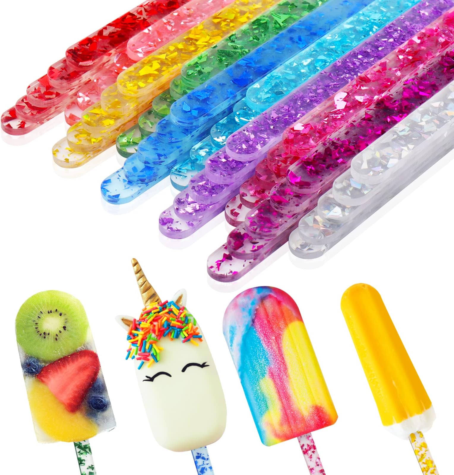 Amazon.com: Good Cook 50-Count Ice Popsicle Sticks : Arts, Crafts & Sewing