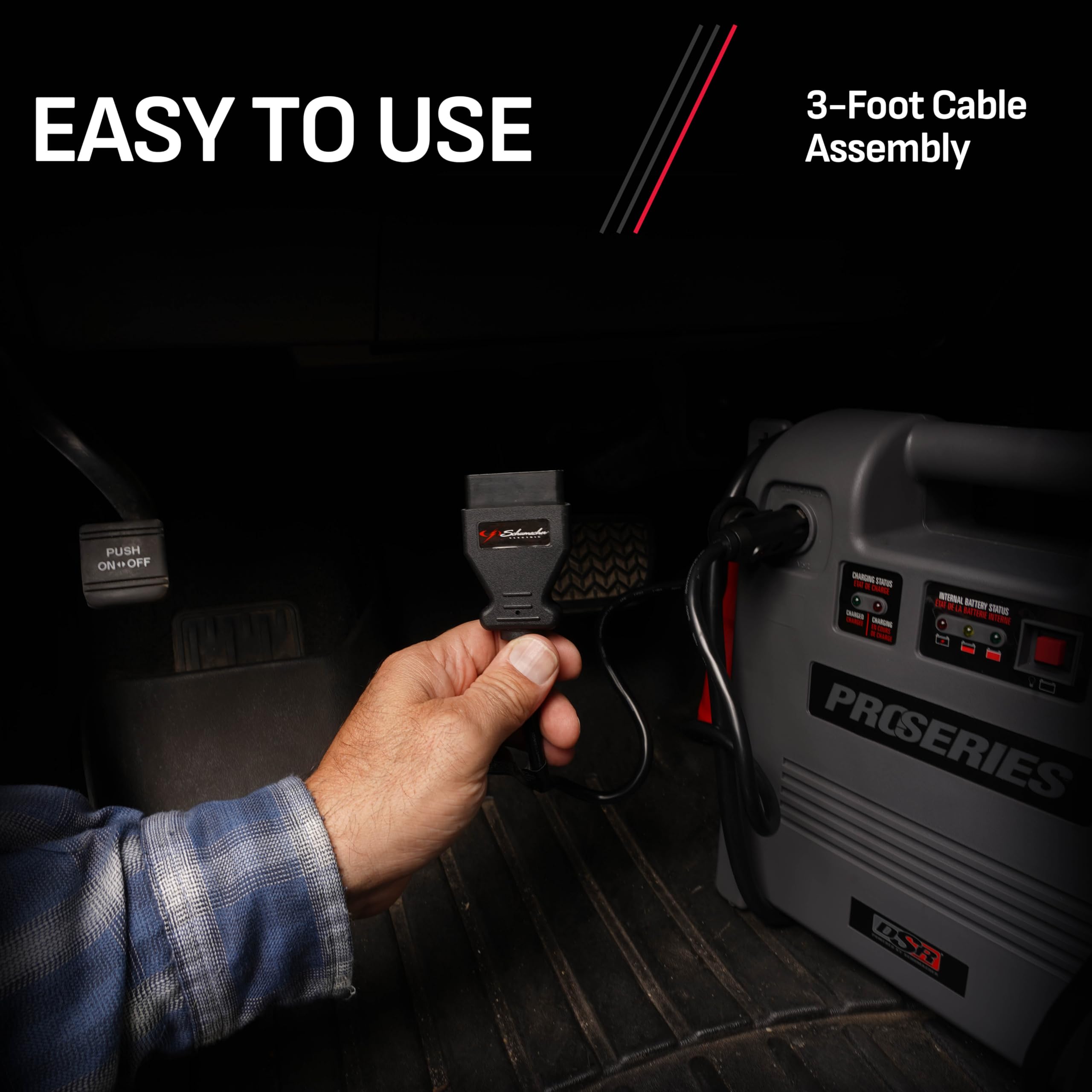 Snapklik.com : Schumacher Electric OBD II Memory Saver Cable, SEC-12V ...