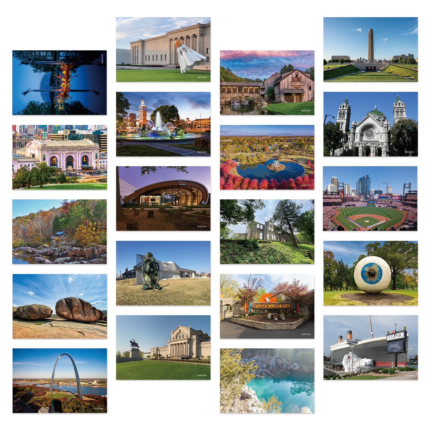 Amazon.com : Dear Mapper Vintage United States Missouri Landscape ...