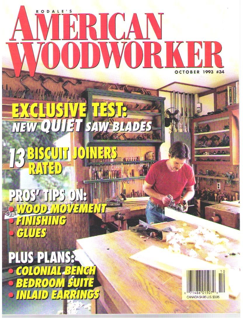 American Woodworker (Magazine), October 1993, Issue No. 34: American ...