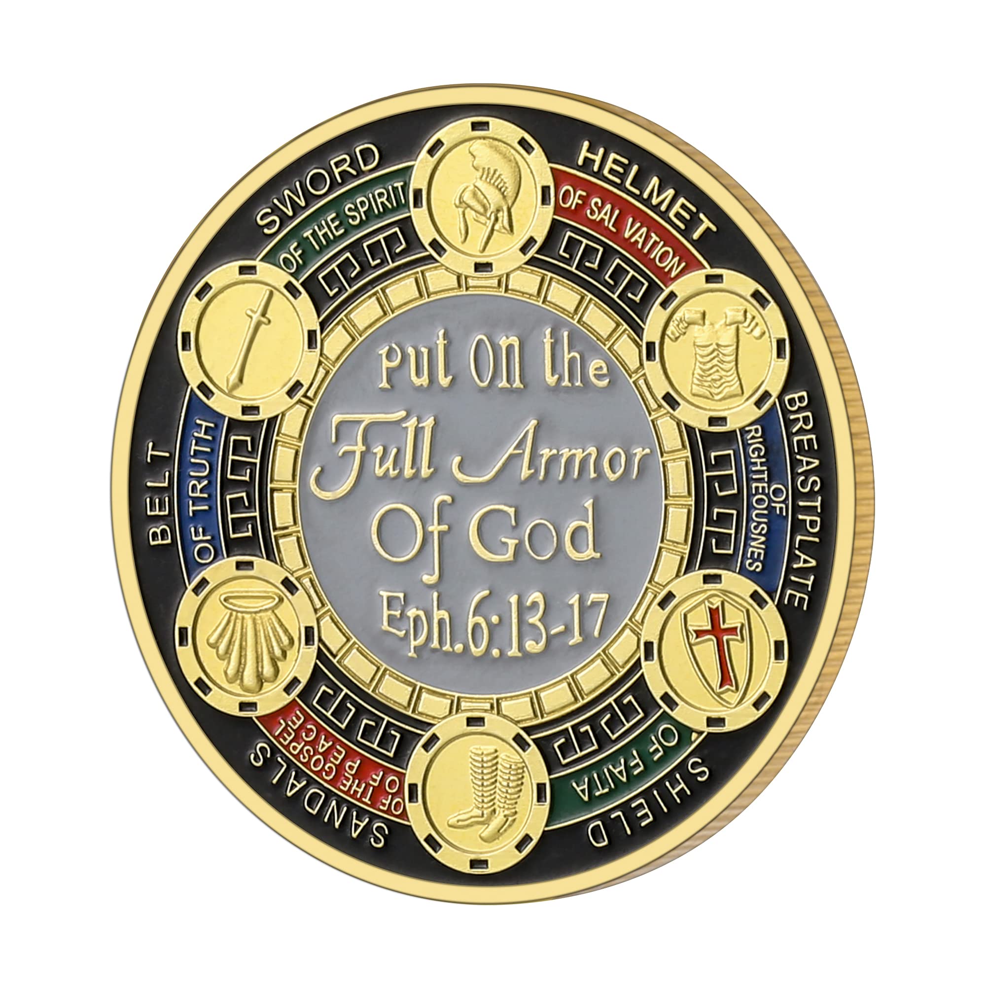 Snapklik.com : Challenge Coin, Armor Of God, Ephesians 6:13-17 ...