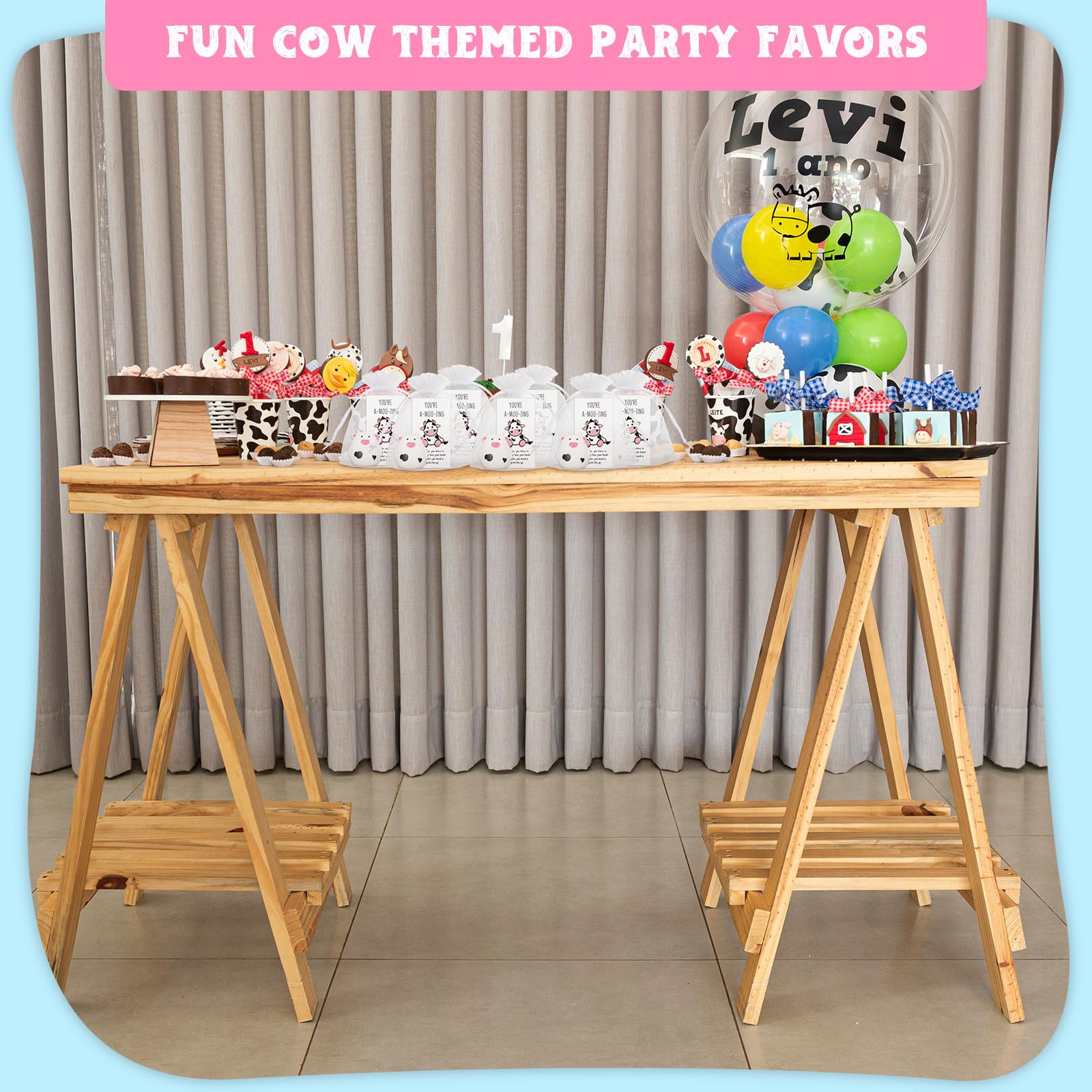 Snapklik.com : 30 Sets Cow Party Favors Include Cow Bath Toy ...