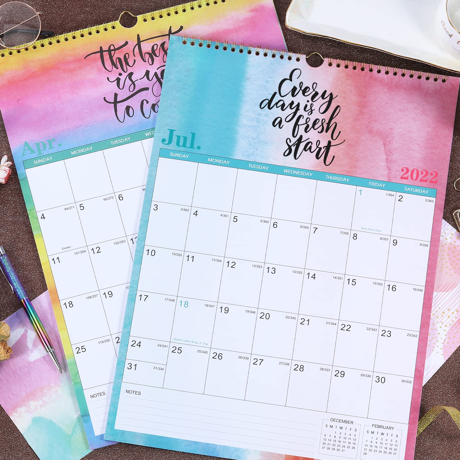 Buy 2022-2023 Calendar - 2022-2023 Monthly Wall Calendar with Thick ...