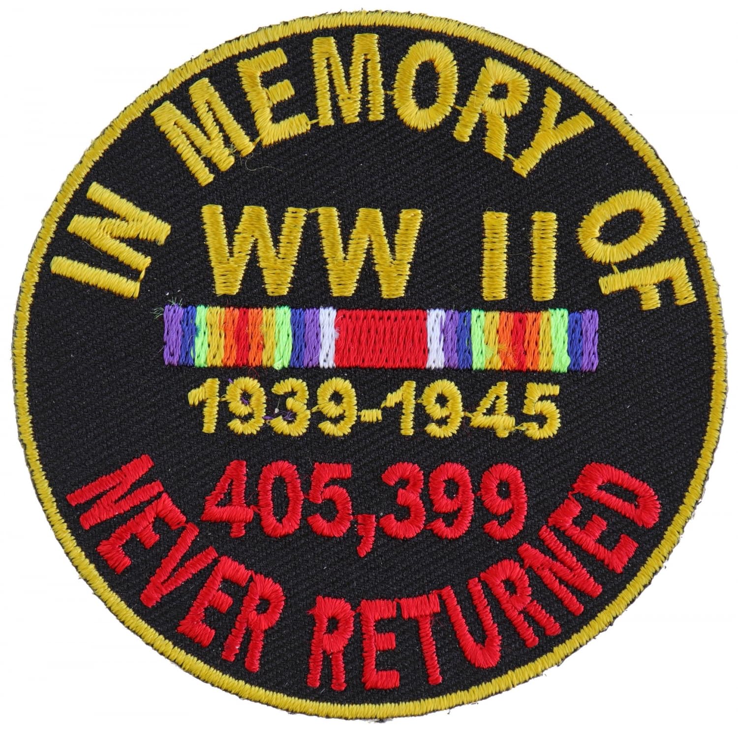 Amazon.com: in Memory of World War 2 Round Patch - 3x3 inch ...