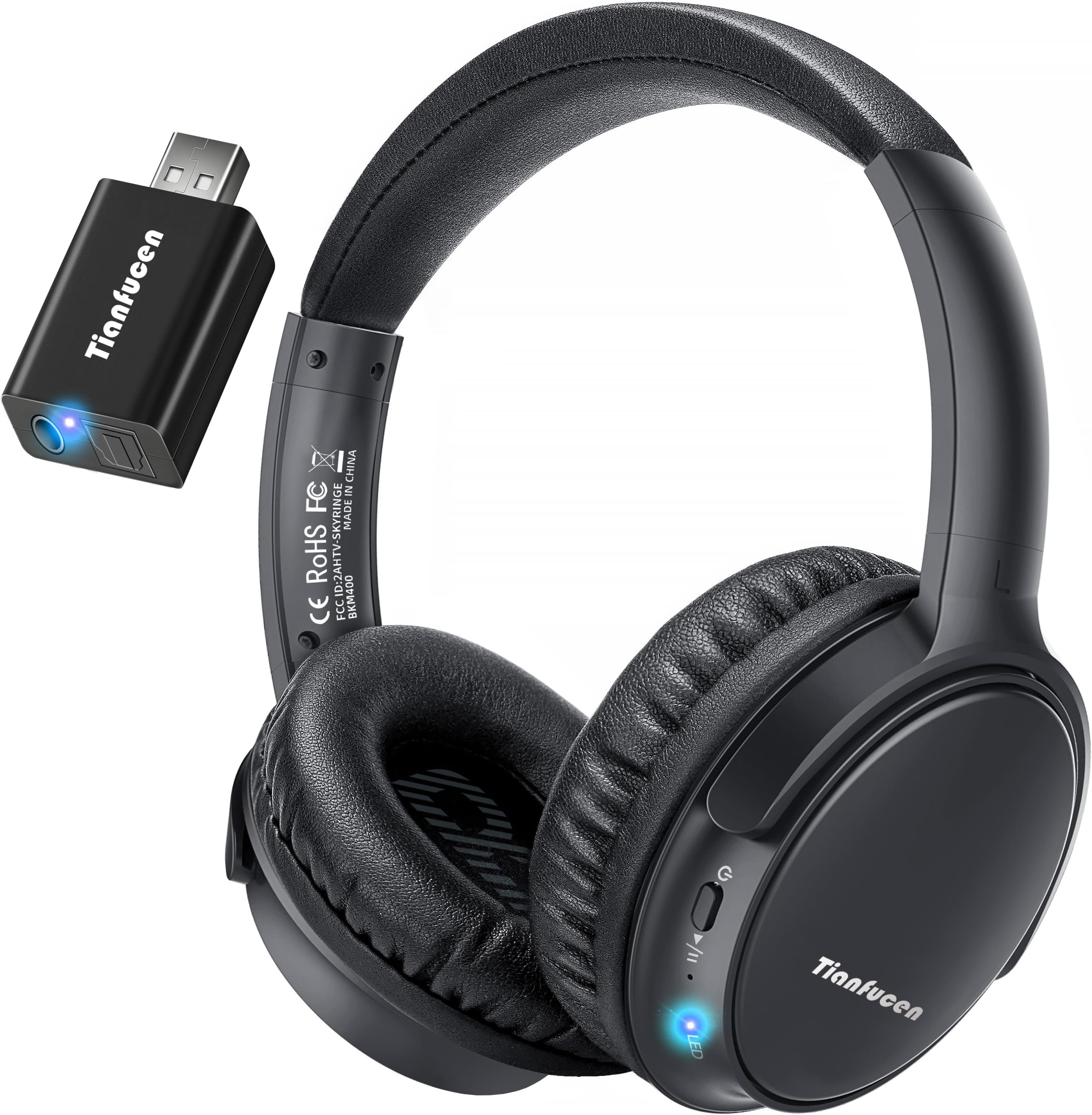 Wireless Headphones for TV - BKM400 TV Headphones Wireless with ...