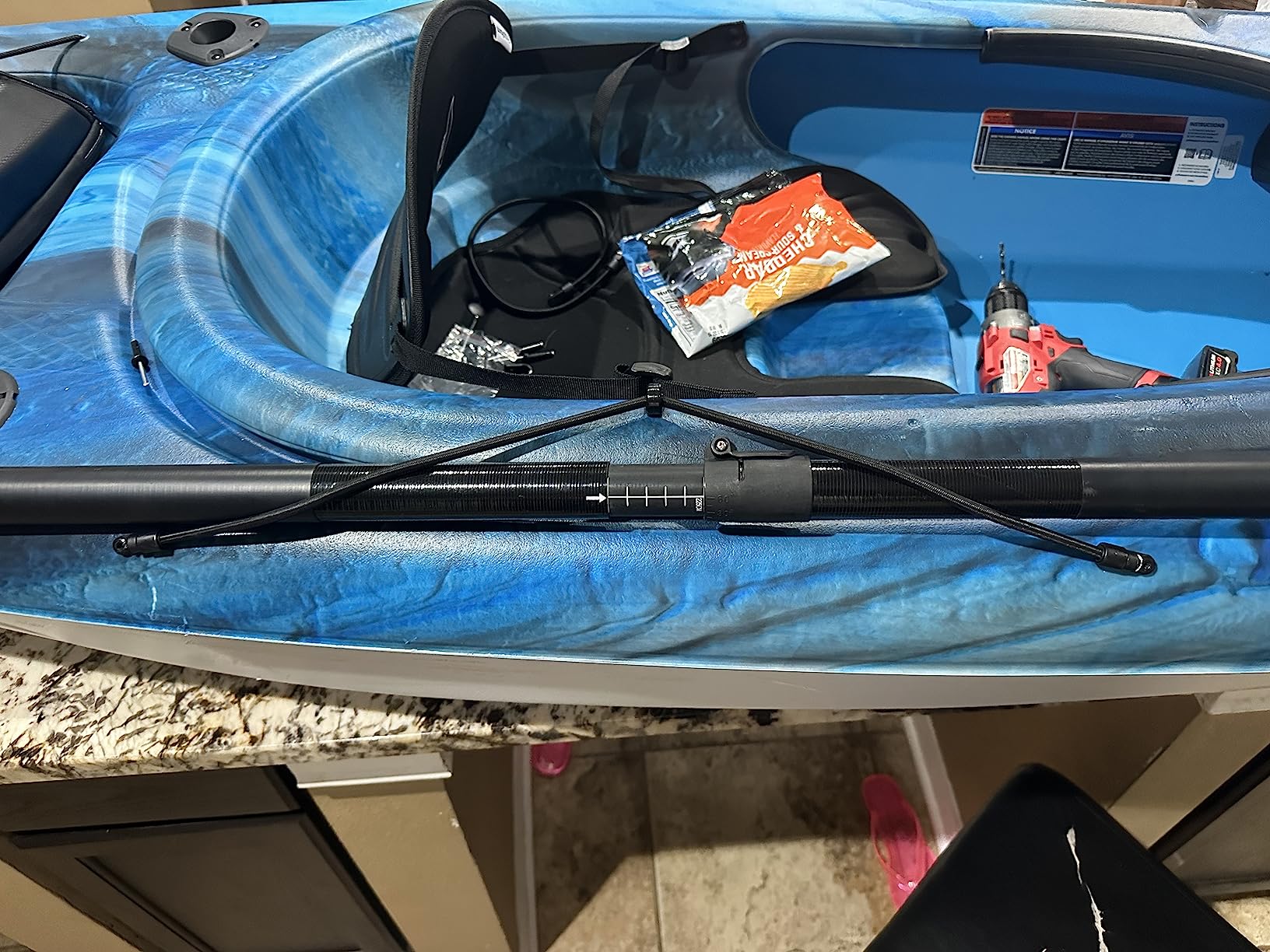 Amazon.com : kayak Paddle Keeper Kayak Bungee Paddle Holder Kit Kayak ...