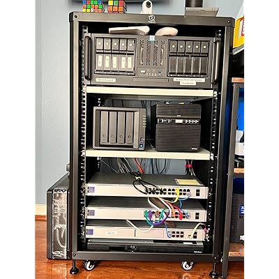Buy RIVECO POMU 18U Stereo & Server Rack with Caster Wheels, Rolling ...