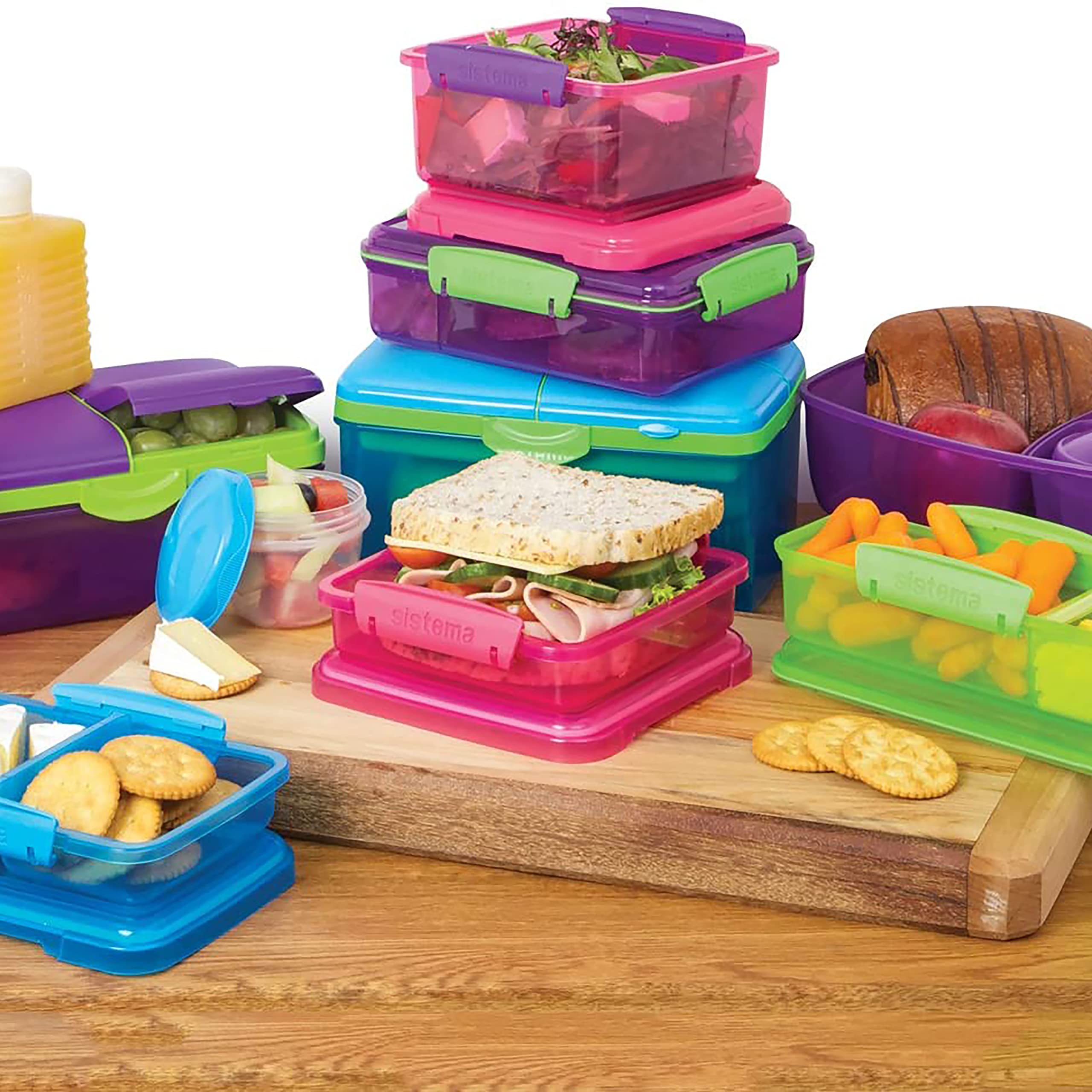 Sistema Lunch Box | 2 L | Food Storage Container | BPA-Free | Assorted ...