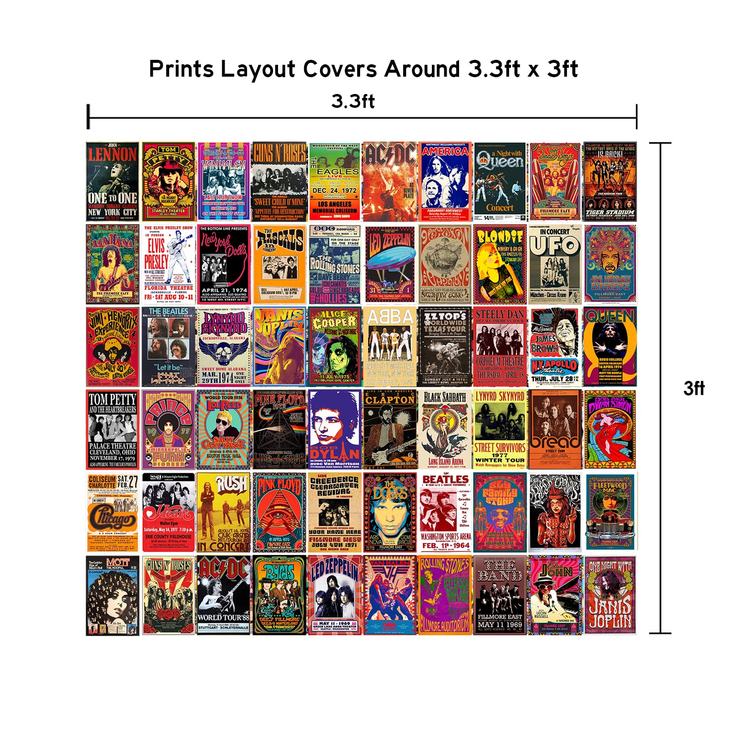 Woonkit Vintage Rock Band Posters For Room Aesthetic 70s 80s 90s Retro woonkit-vintage-rock-band-posters-for-room-aesthetic-70s-80s-90s-retro