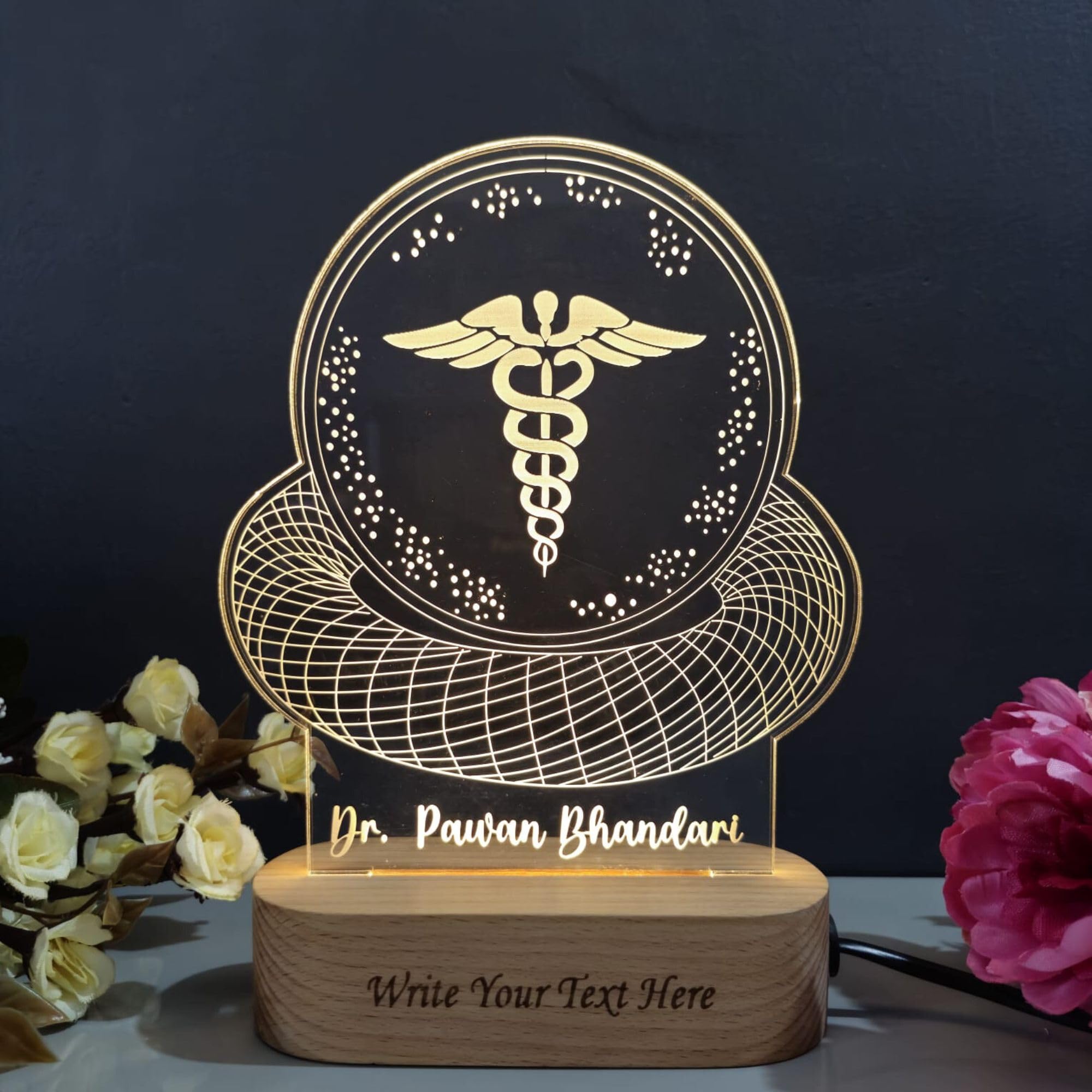 SHAYONA Personalized Customized Doctor Name and Hospital Name Engraving ...