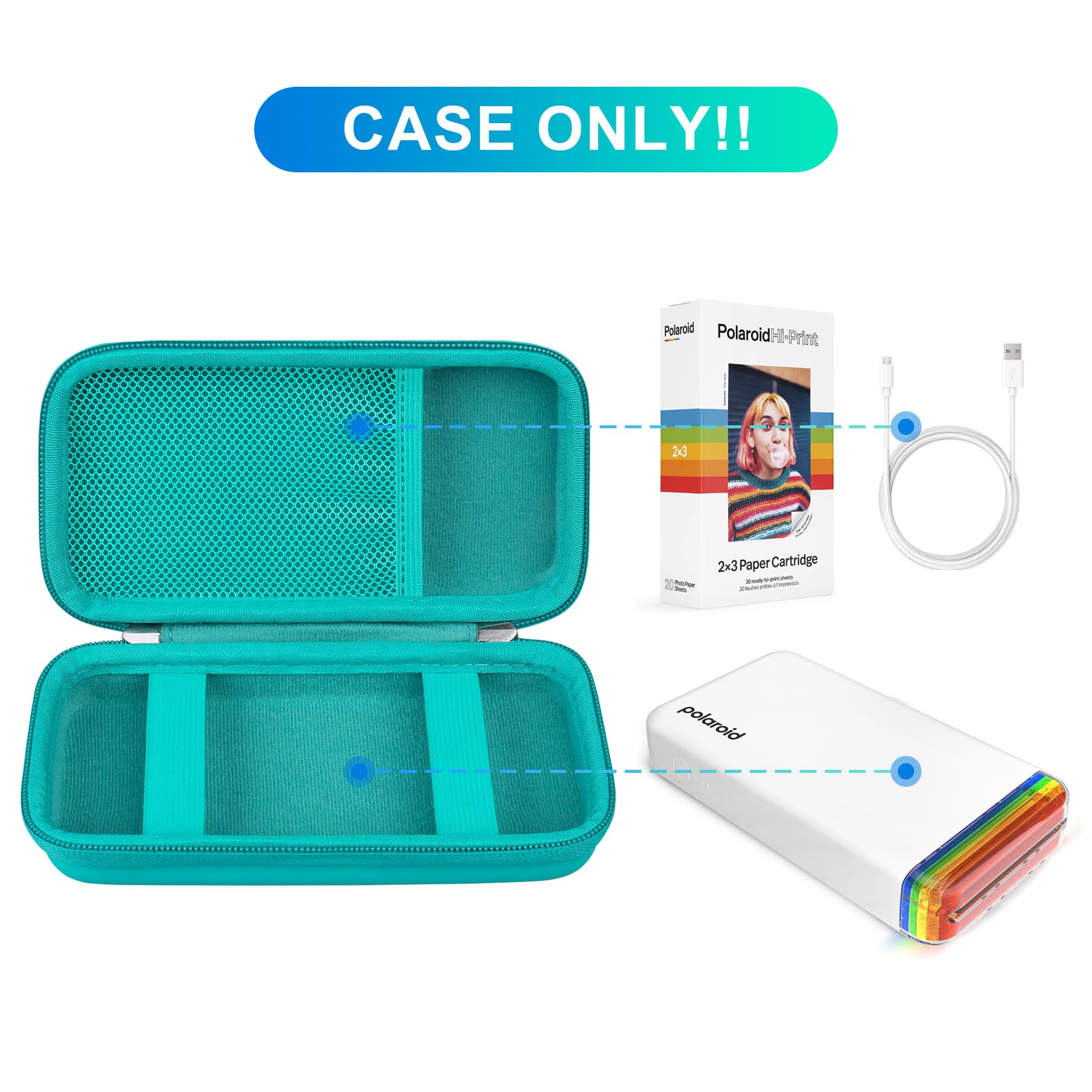 Snapklik Bovke Carrying Case For Polaroid Hi Print 2nd Generation