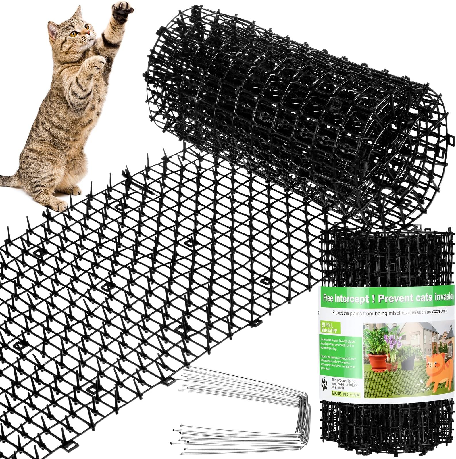 Amazon.com: Cat Scat Spike Strips (24Pack) - Pet and Dog Deterrent ...
